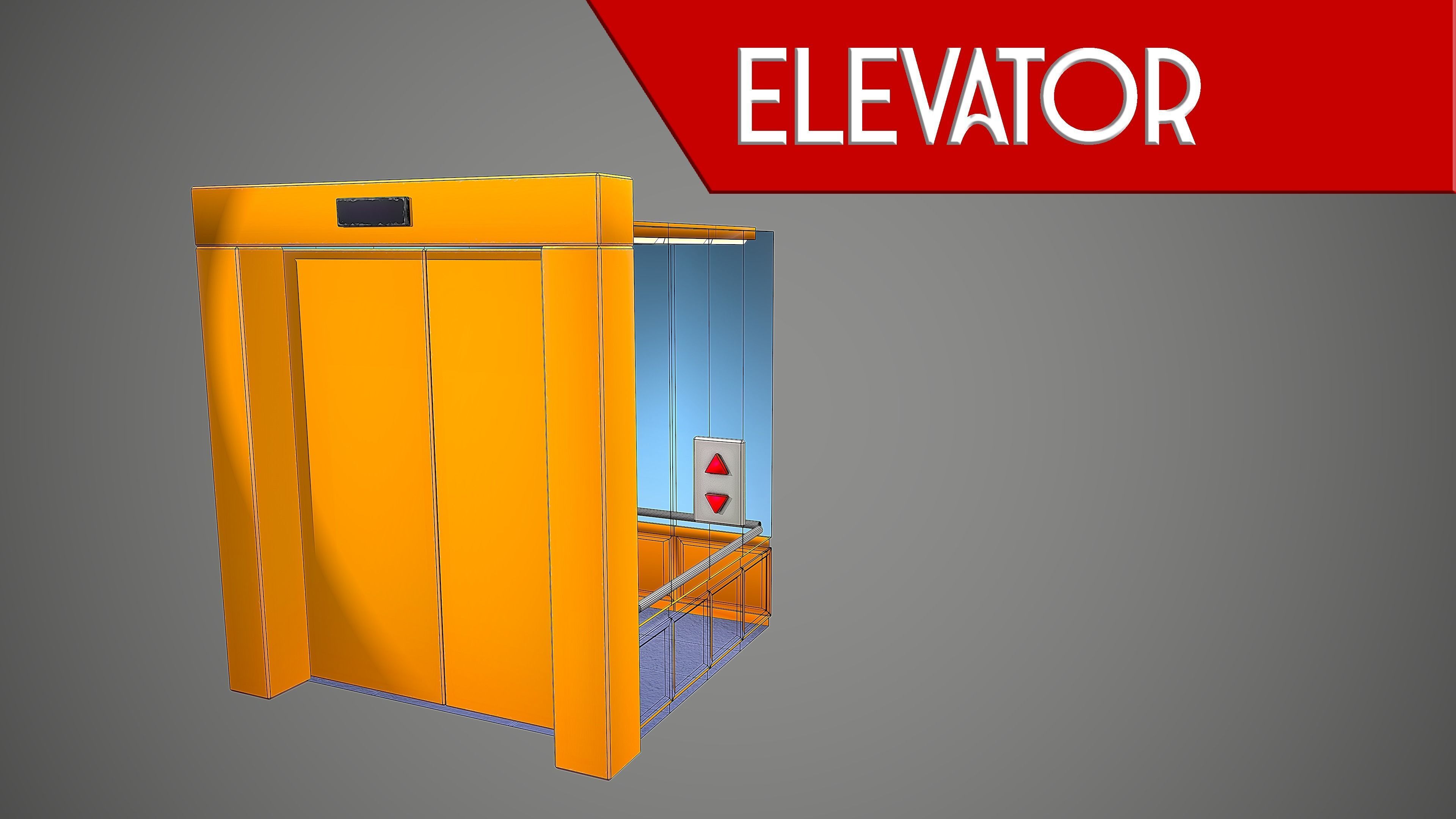 3D model ELEVATOR LIFT CARTOON STYLIZED VR / AR / low-poly | CGTrader