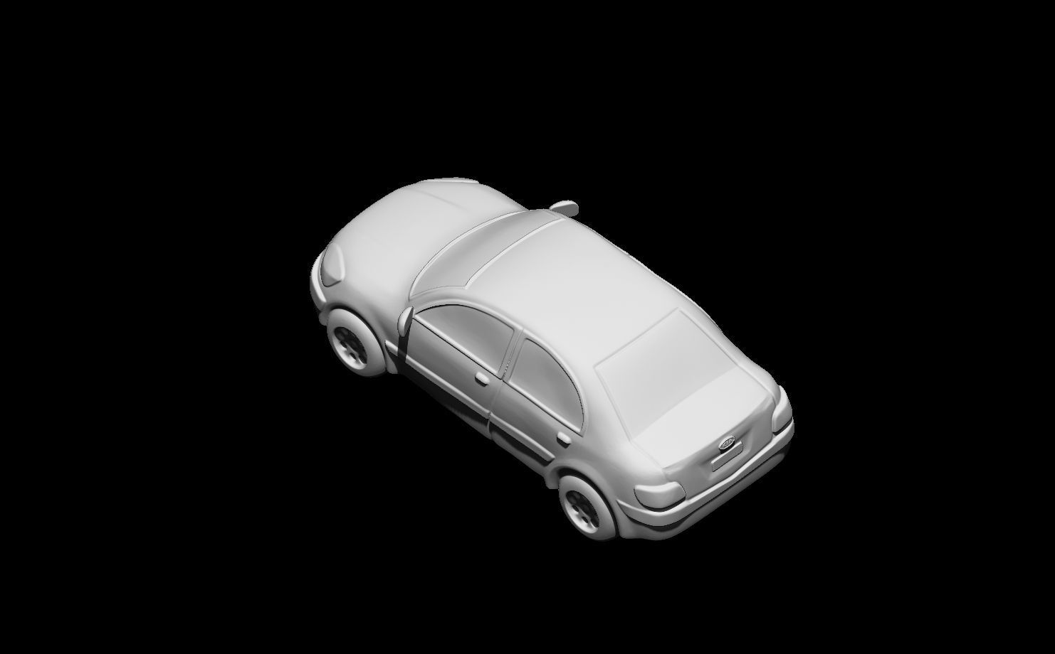 Kia Rio Sedan 2009 - 3D Static Model 3D model 3D printable | CGTrader