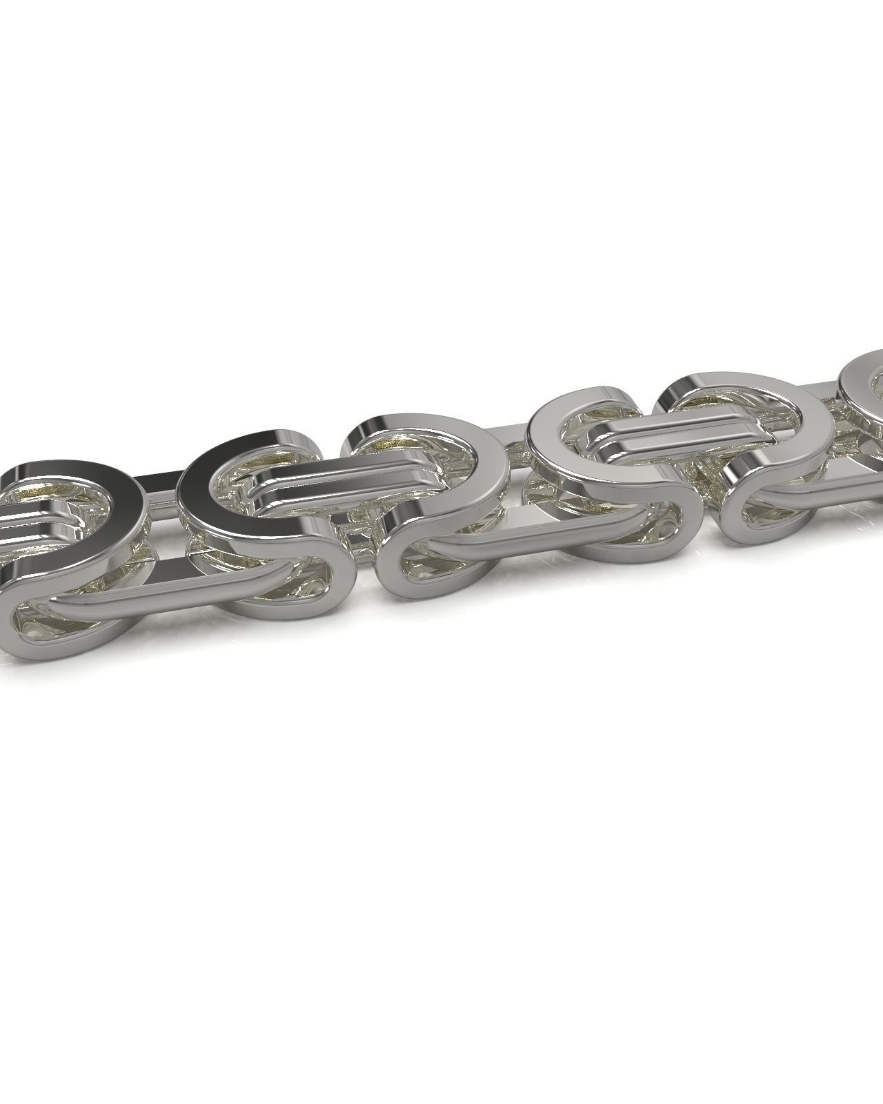 Necklace chain link v3 3D model 3D printable | CGTrader