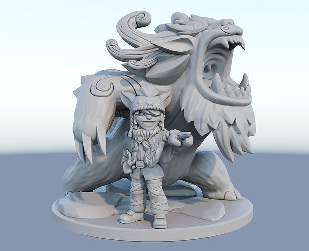 Nunu and Willump 3D Print Model from League of Legends 3D model 3D ...