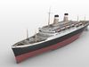 SS Constitution ocean liner cruise ship printable model 1951 3D model ...