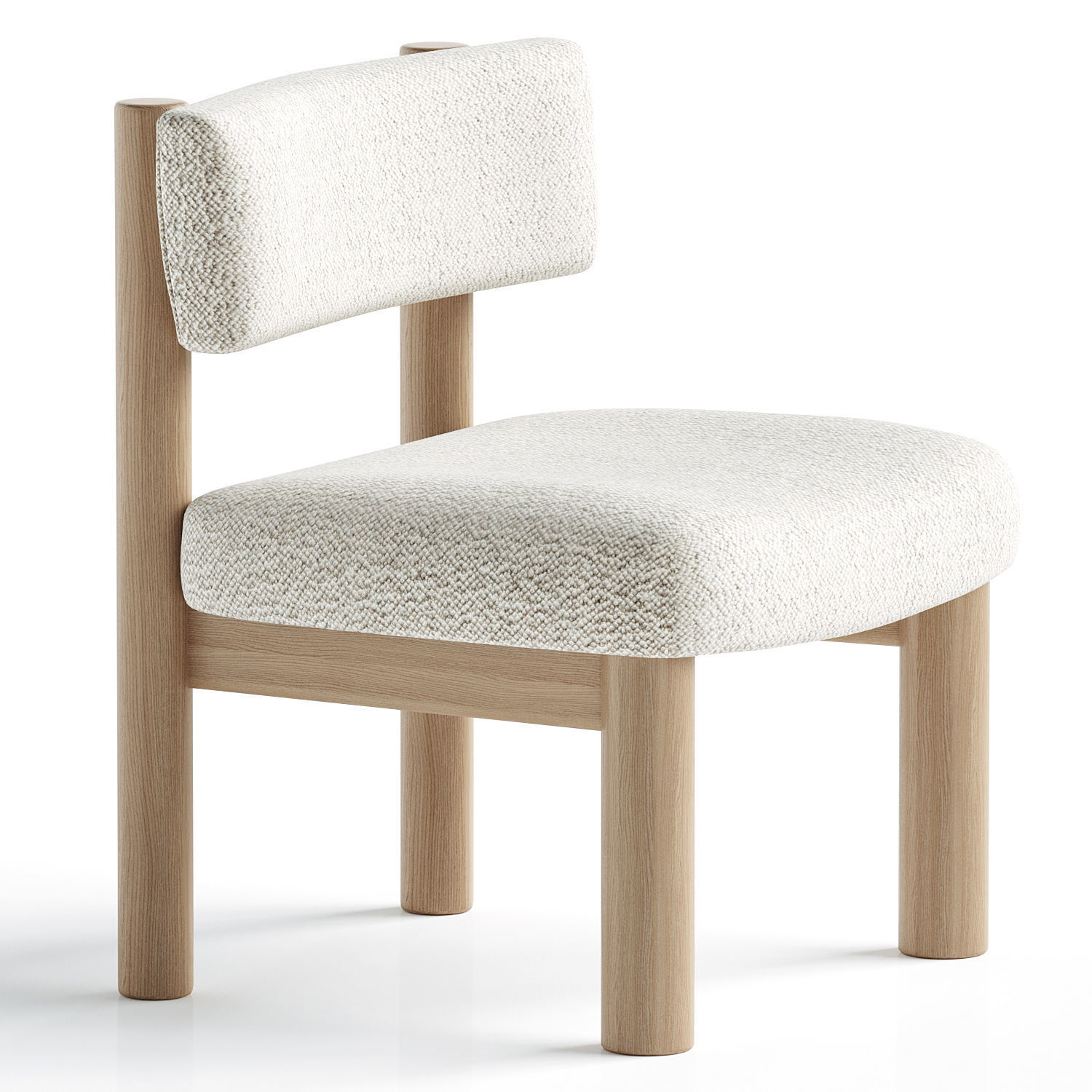 Teddy Accent Chair - Column Legs 3D model | CGTrader