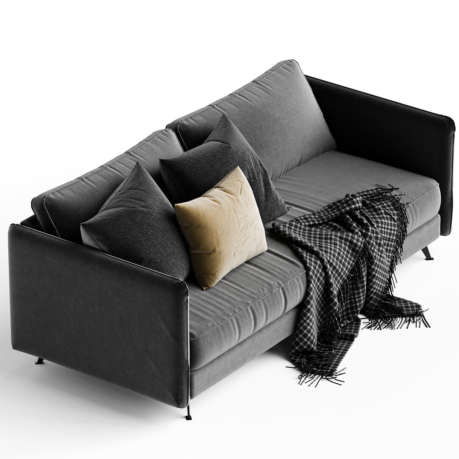 Sofia sofa 3 or 4 seater structural fabric 3D model | CGTrader