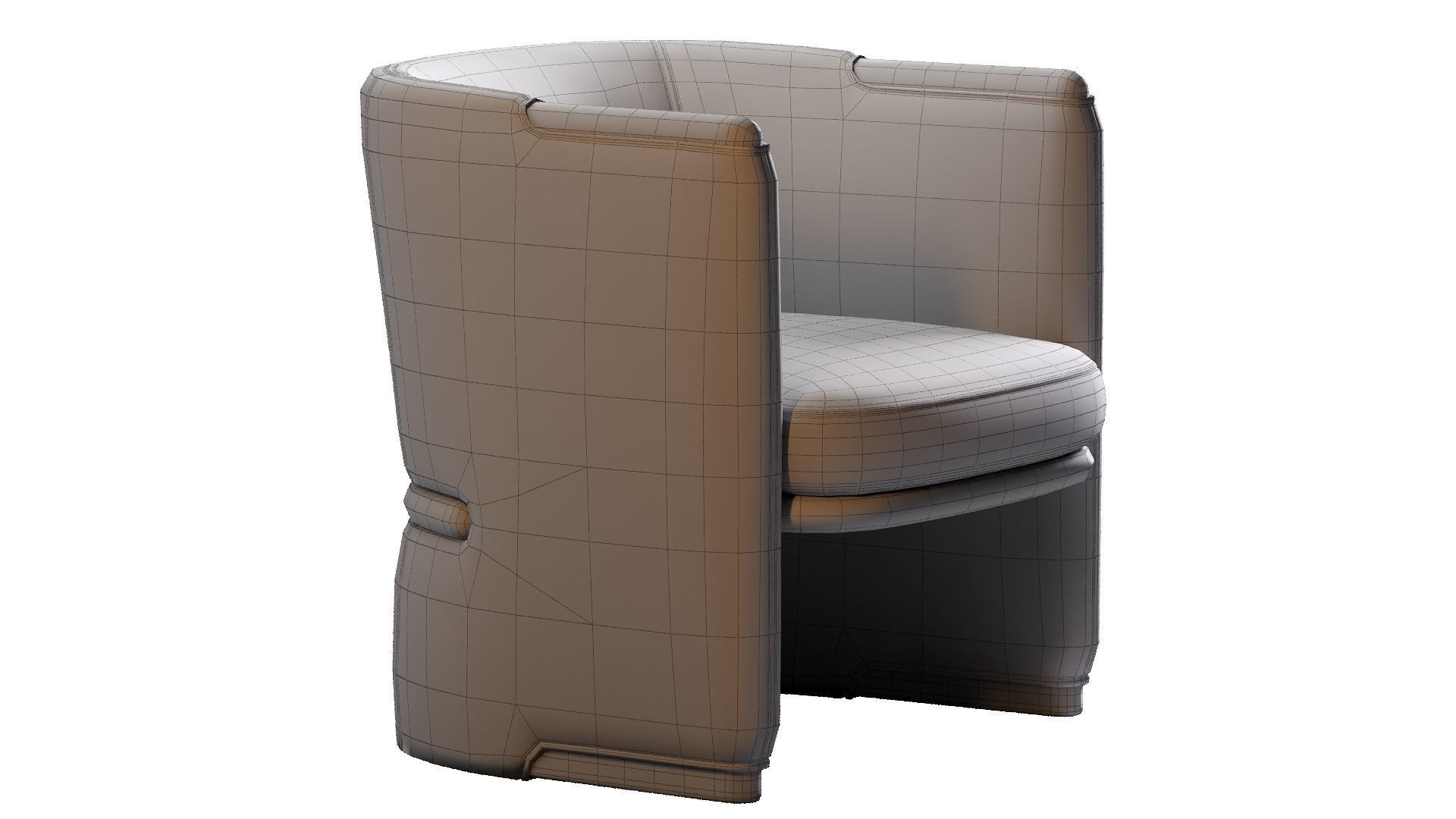 3D model Low Poly OPUS Armchairs Giorgetti VR / AR / low-poly | CGTrader