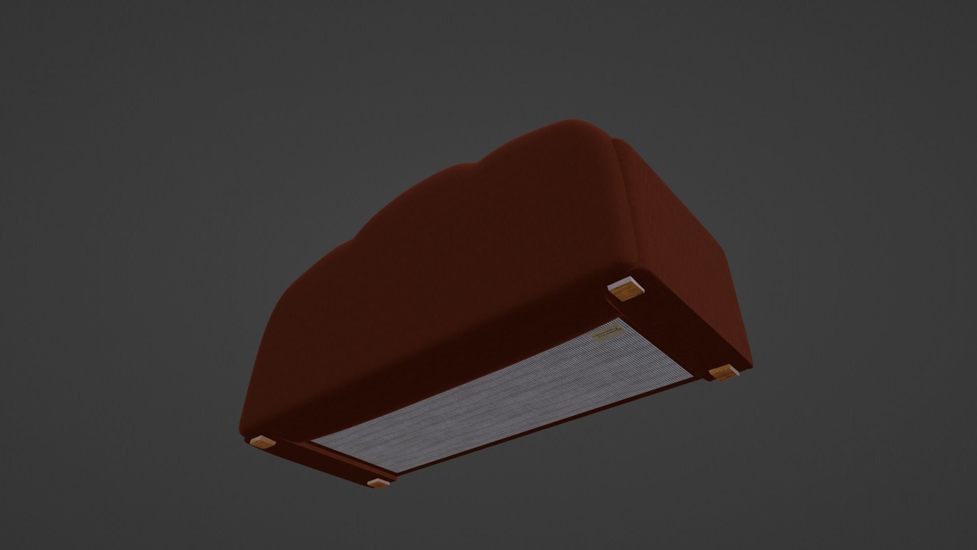 Simpsons Piano Room Couch free 3D model | CGTrader