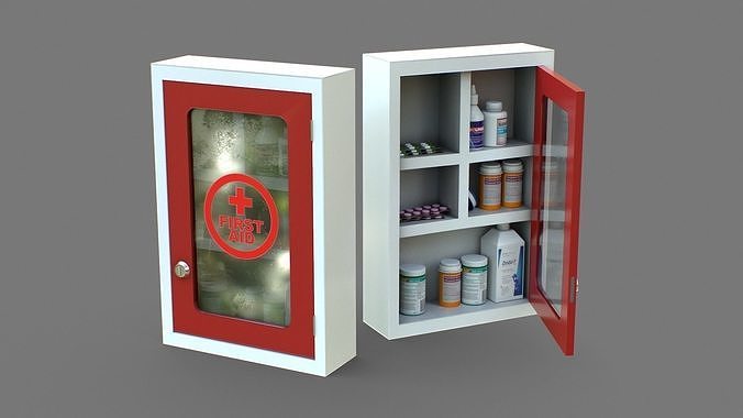 3D model First Aid Box VR / AR / low-poly | CGTrader
