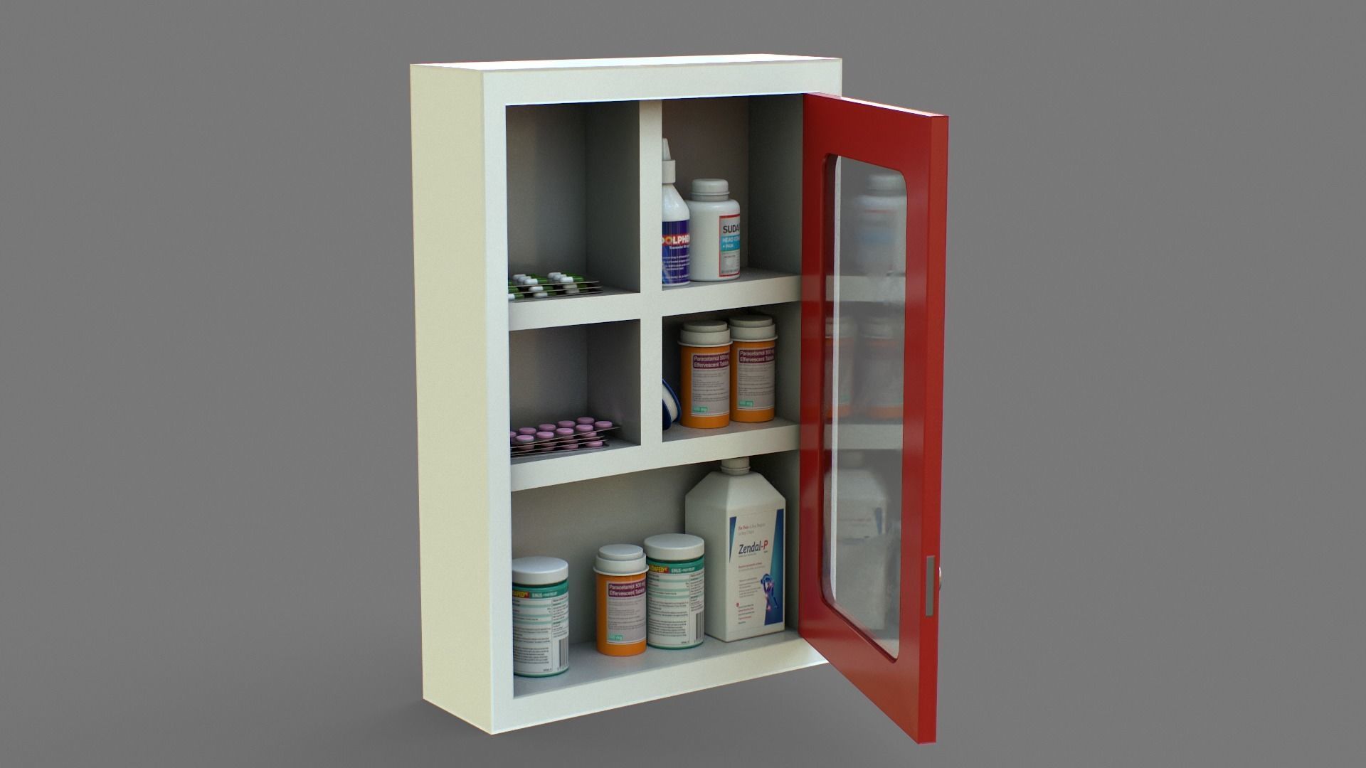 3D model First Aid Box VR / AR / low-poly | CGTrader