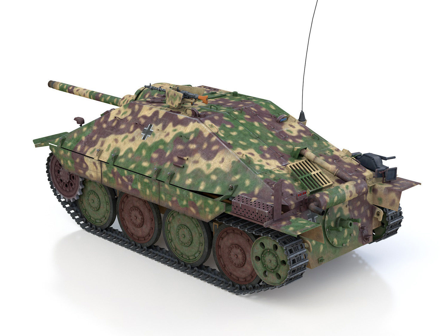 Jagdpanzer 38t Hetzer - 708 Volks-Grenadier Division 3D model | CGTrader