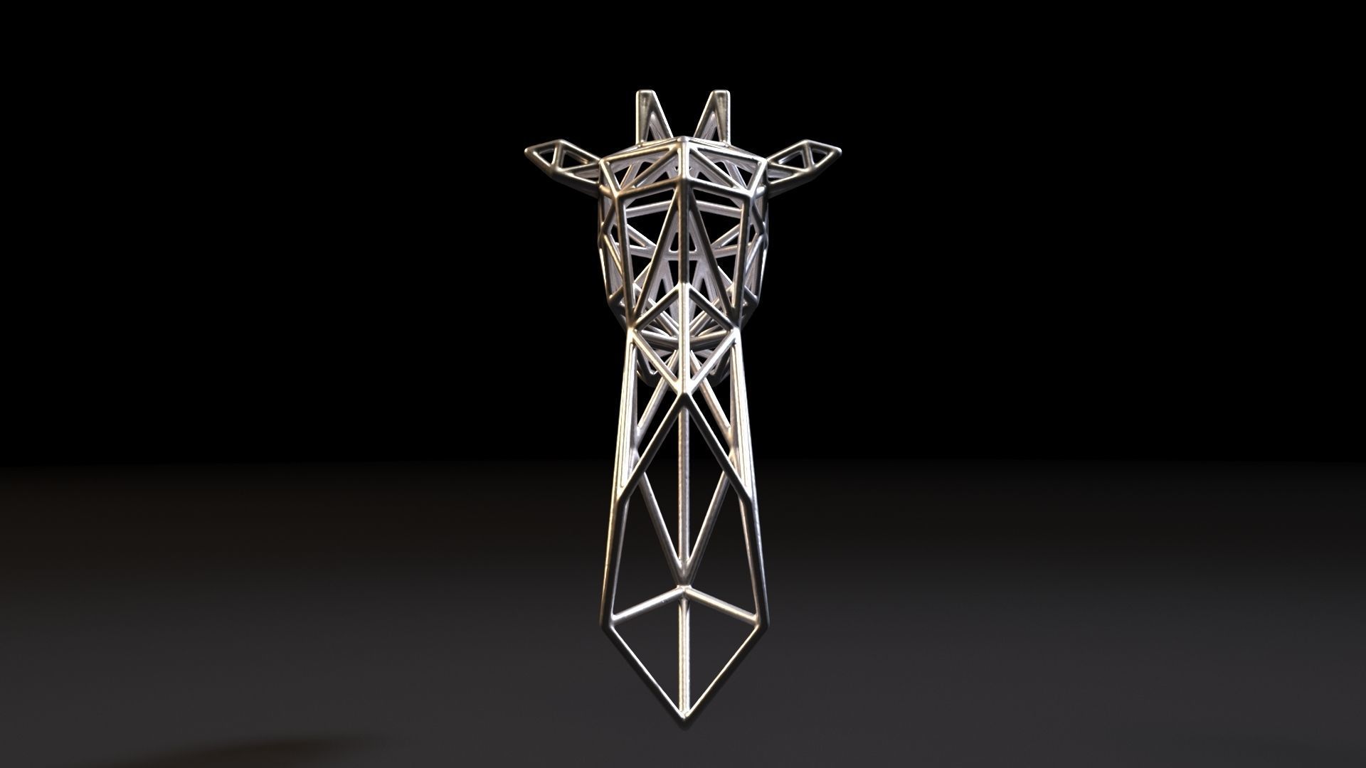 Giraffe on the wall 3D model 3D printable | CGTrader