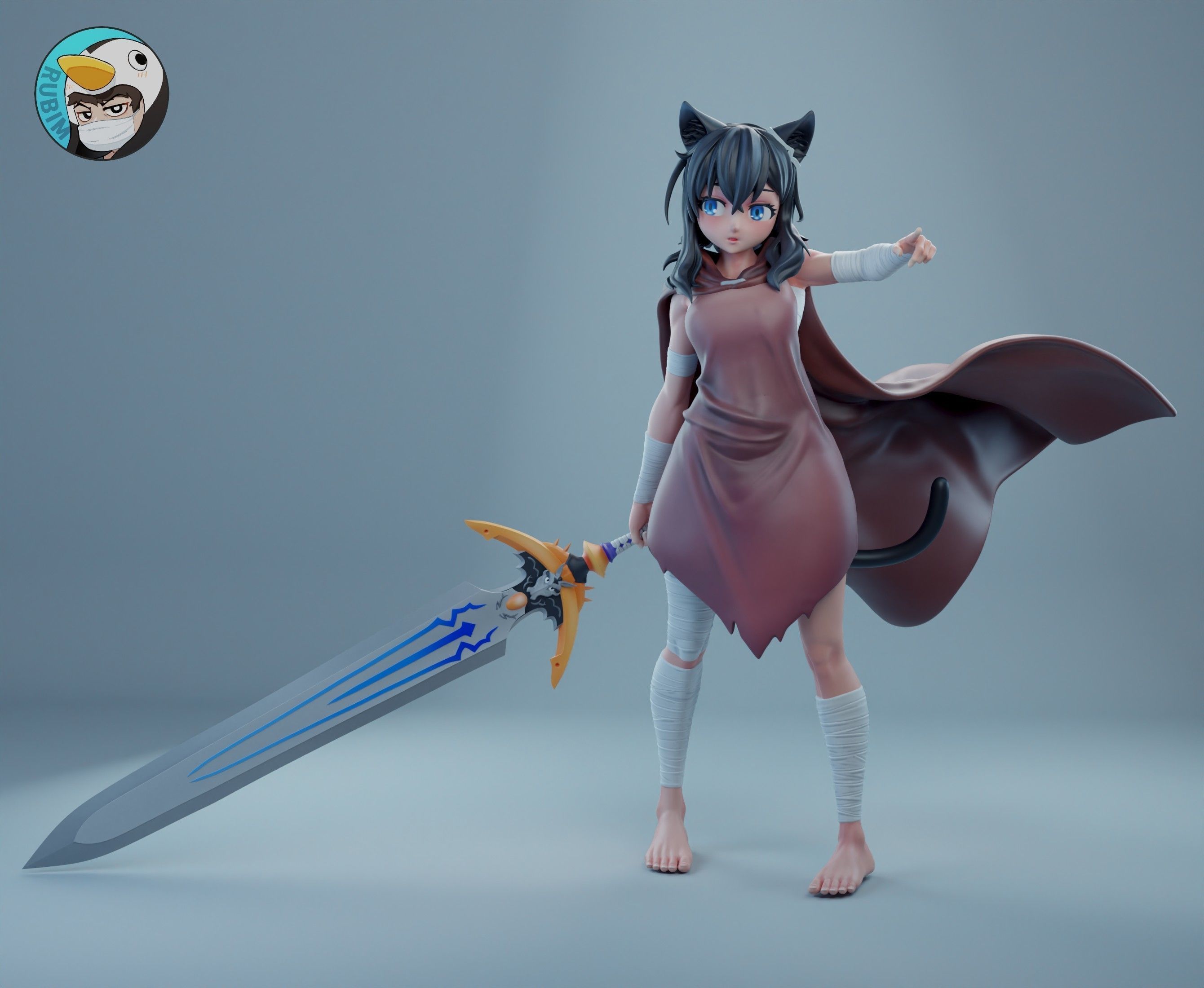 Fran- Reincarnated as a sword 3D model 3D printable | CGTrader