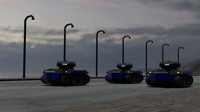 Cyber tanks 3D model | CGTrader