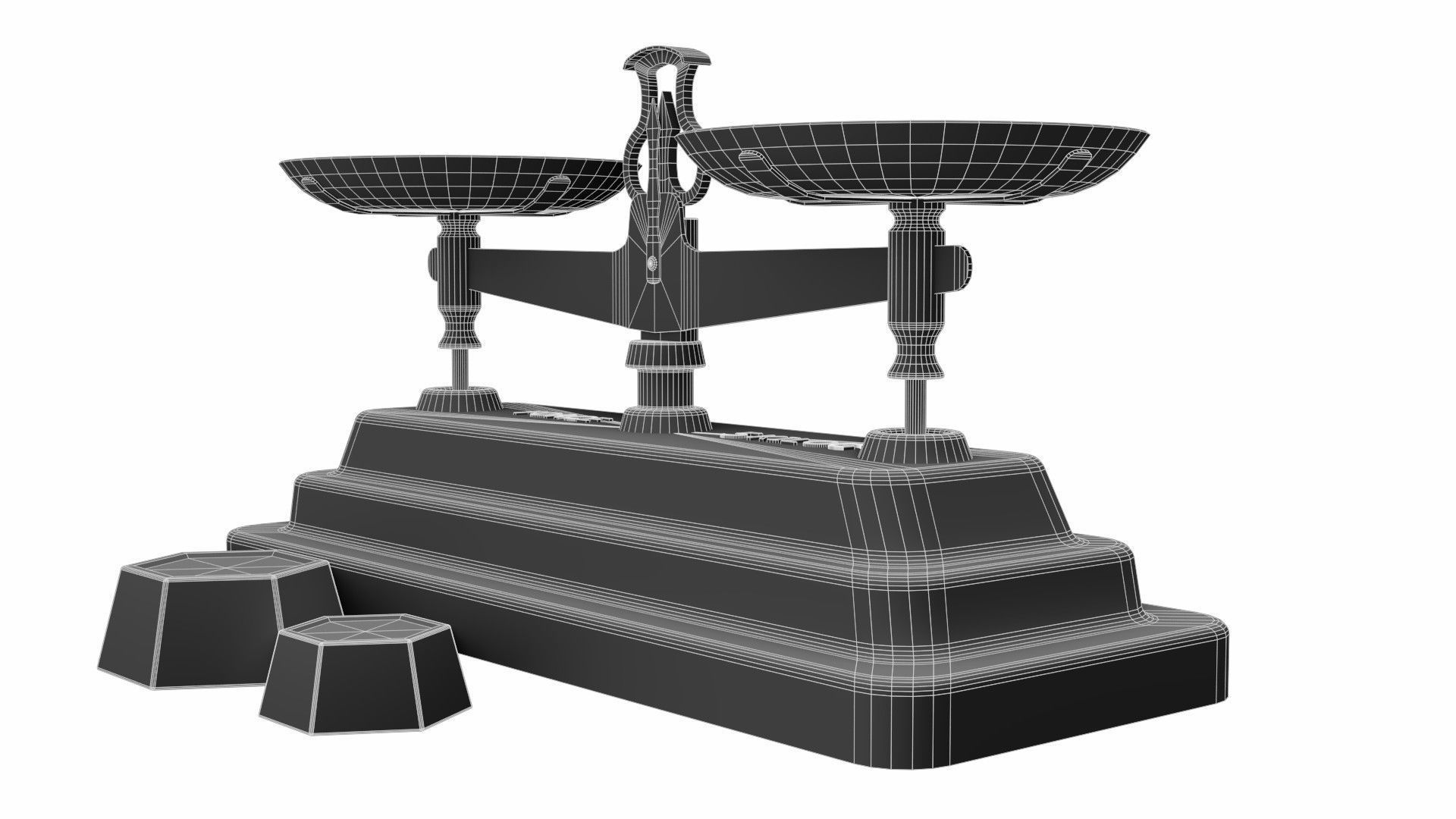 Old scales 3D model | CGTrader