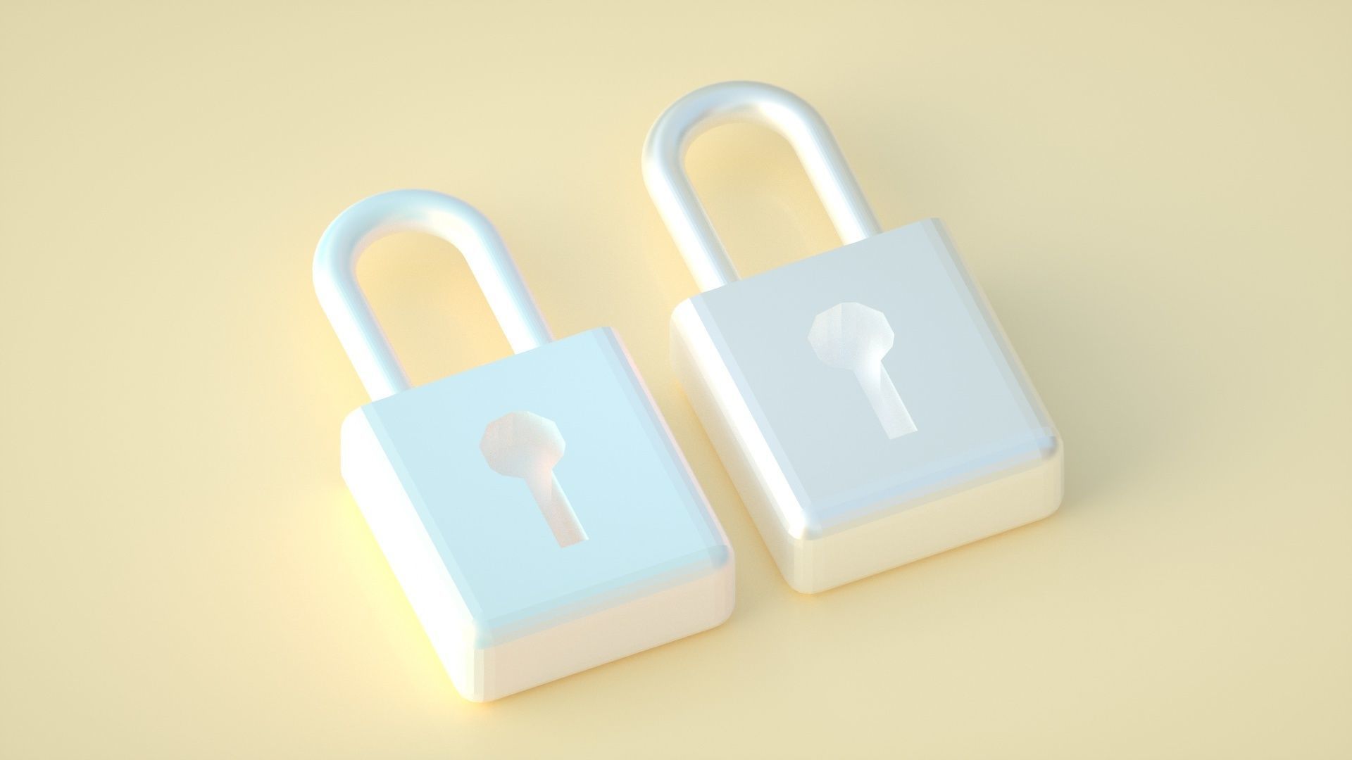 lock door lock 3D model | CGTrader