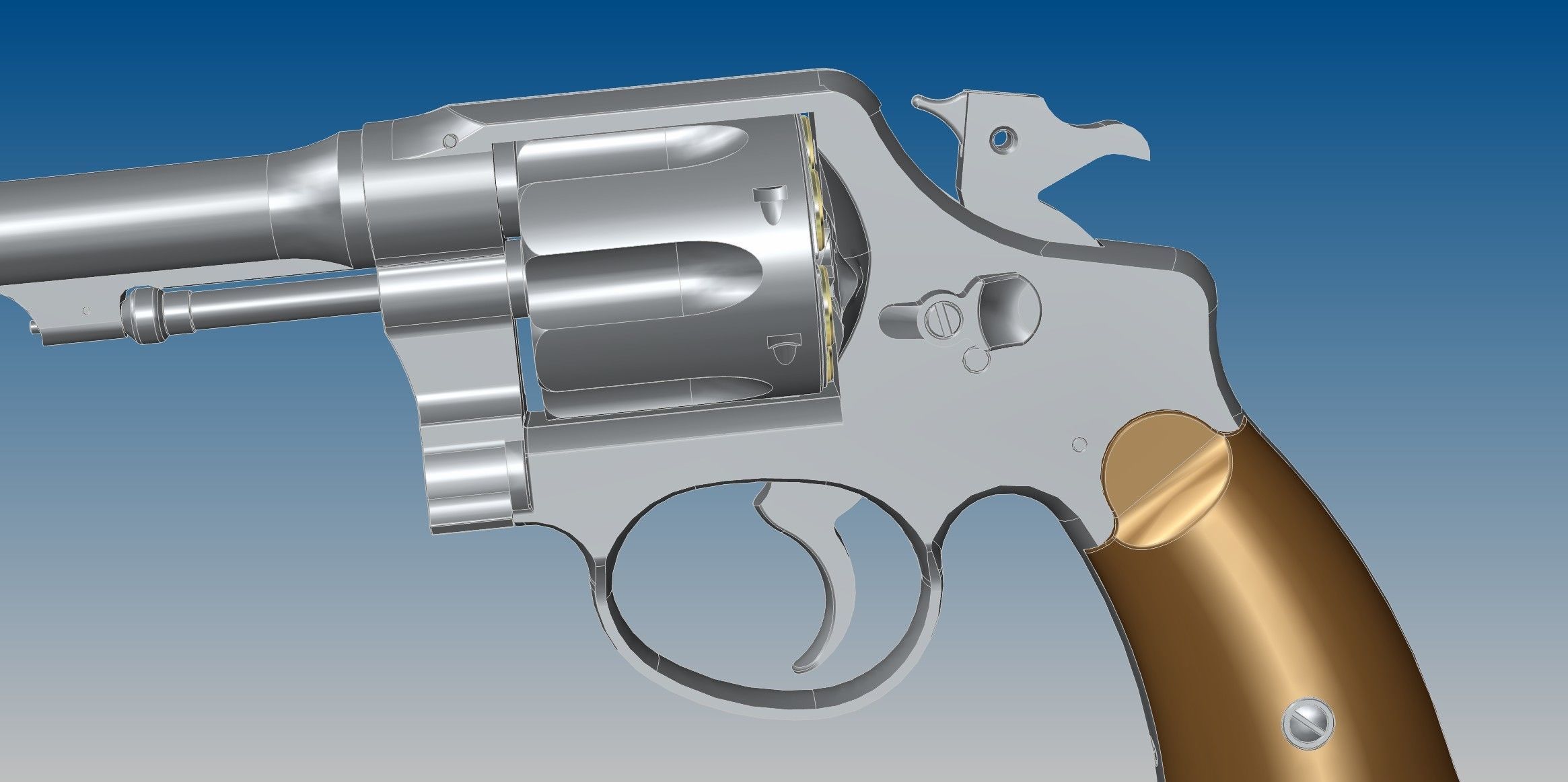 M1917 revolver 3D model | CGTrader