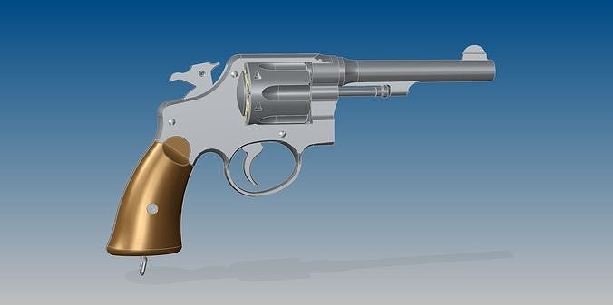 M1917 revolver 3D model | CGTrader
