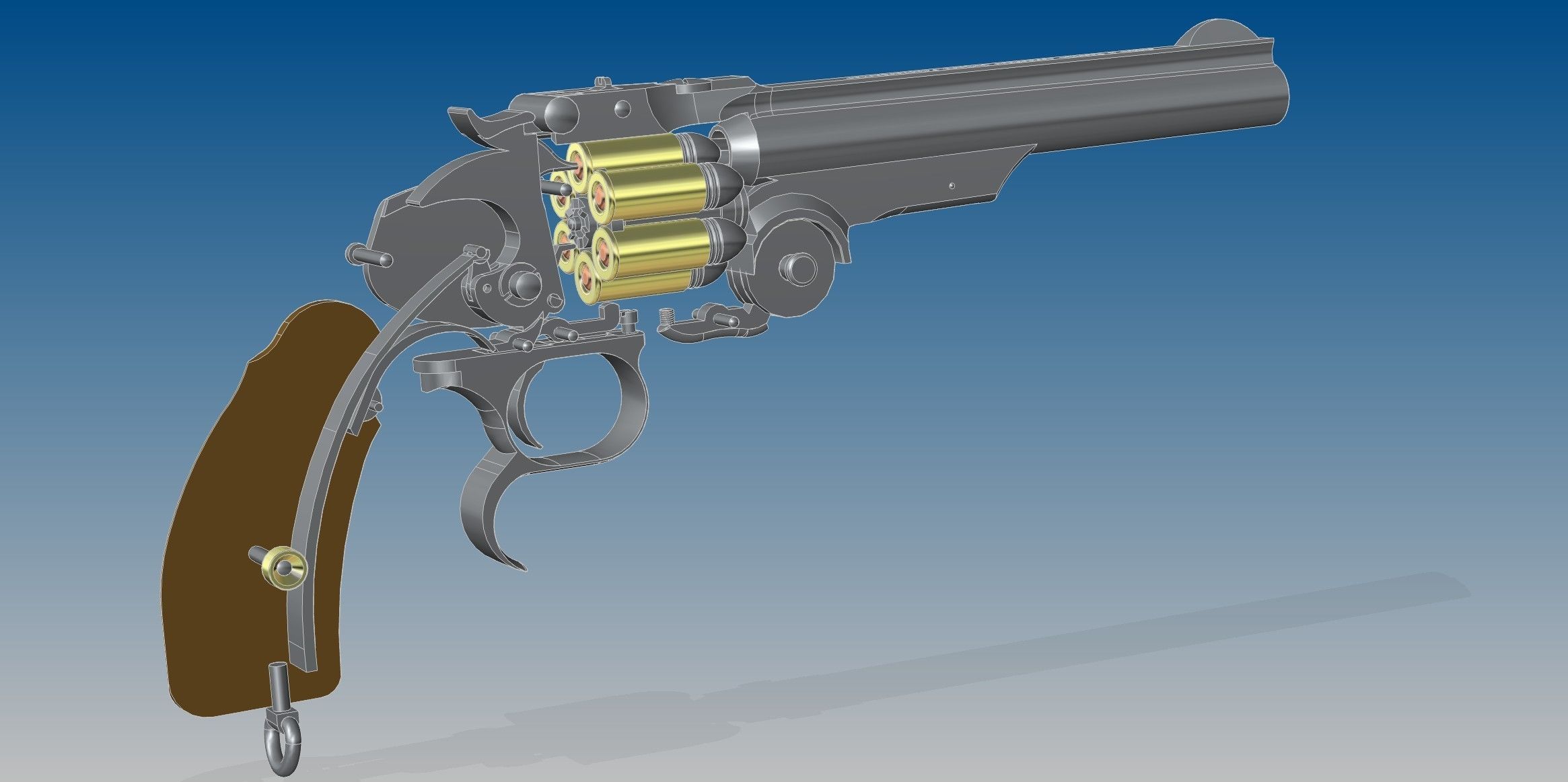 Schofield Russian 3D model | CGTrader