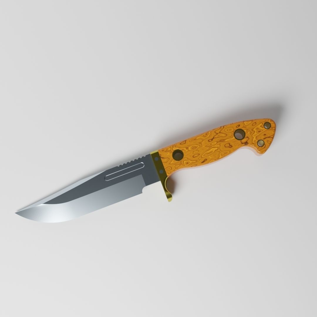 Bowie Knife - 3D Print 3D model 3D printable | CGTrader