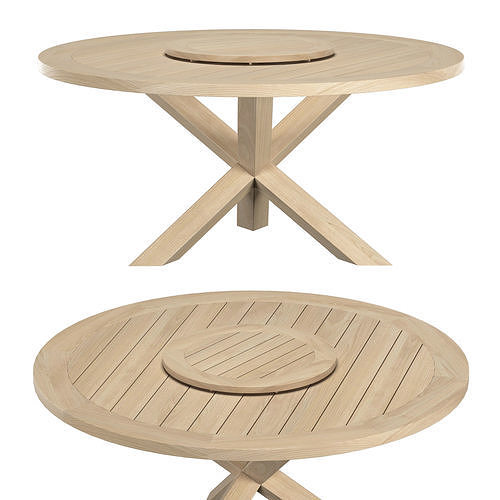 SUMATRA ROUND OUTDOOR DINING TABLE 3D model | CGTrader
