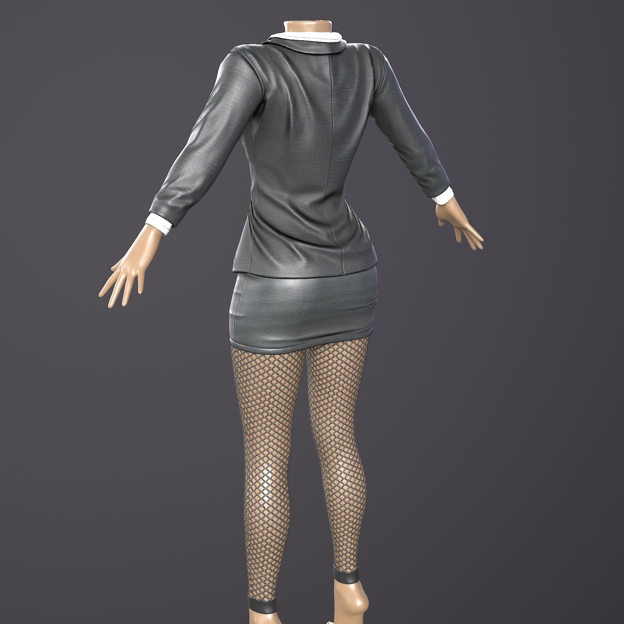 3D model Female Clothing VR / AR / low-poly | CGTrader