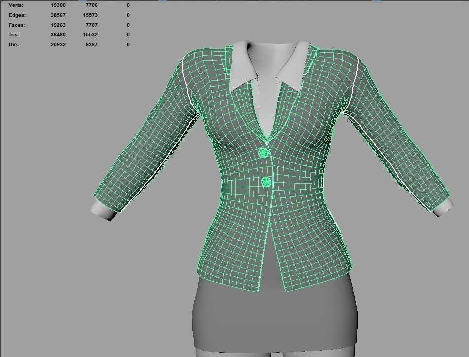 3D model Female Clothing VR / AR / low-poly | CGTrader