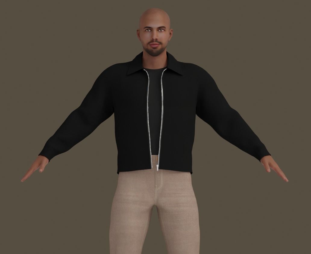 3D model Andrew Tate Low Poly Rigged 3d model VR / AR / low-poly | CGTrader