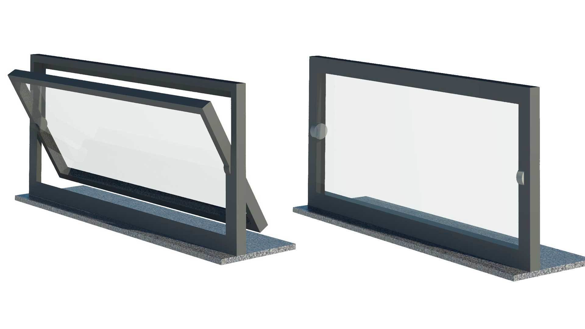 Pivot Window Horizontal Axis 3D model | CGTrader