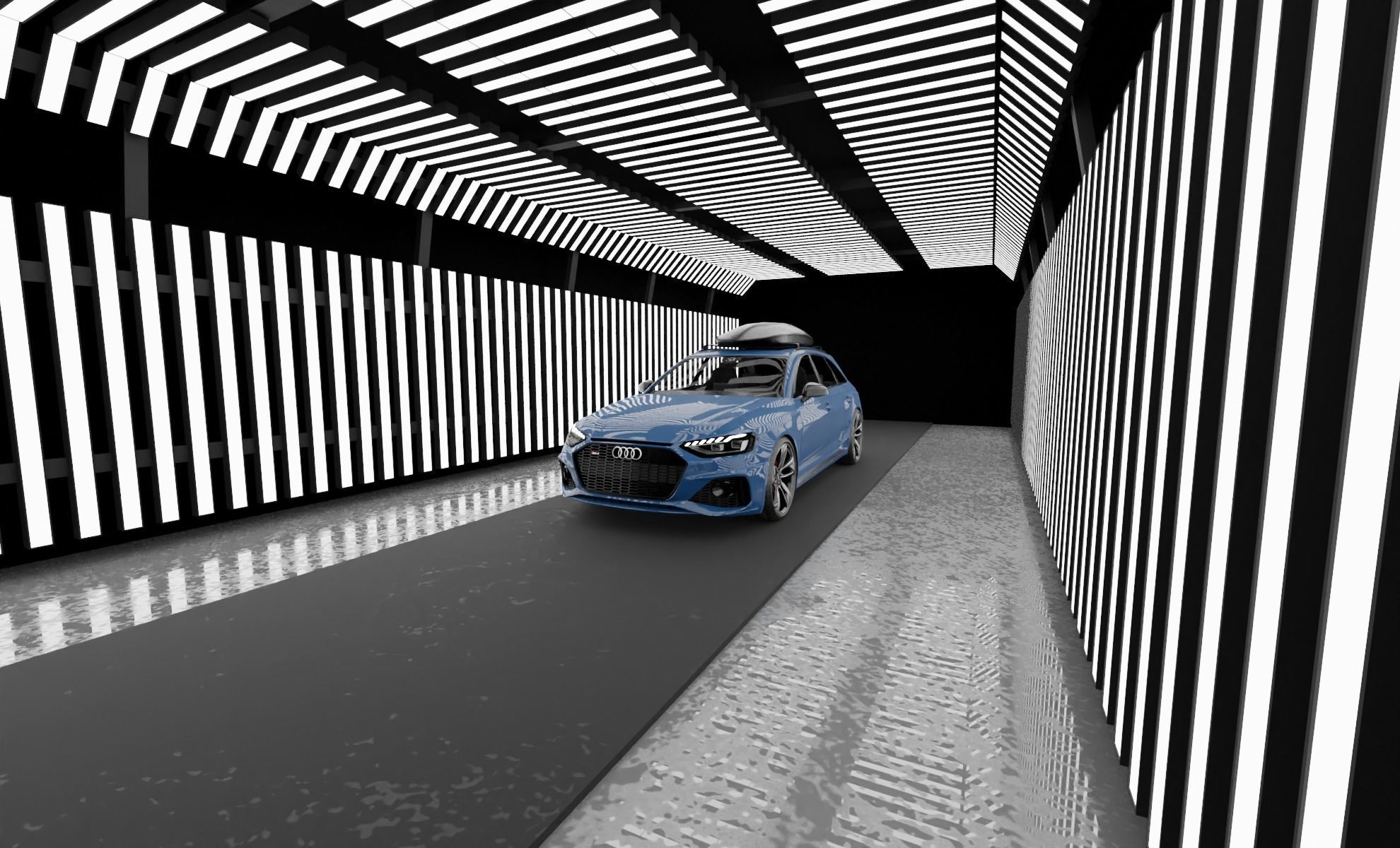 3D model Futuristic Light Car photo studio VR AR low-poly 3d model VR / AR / low-poly | CGTrader