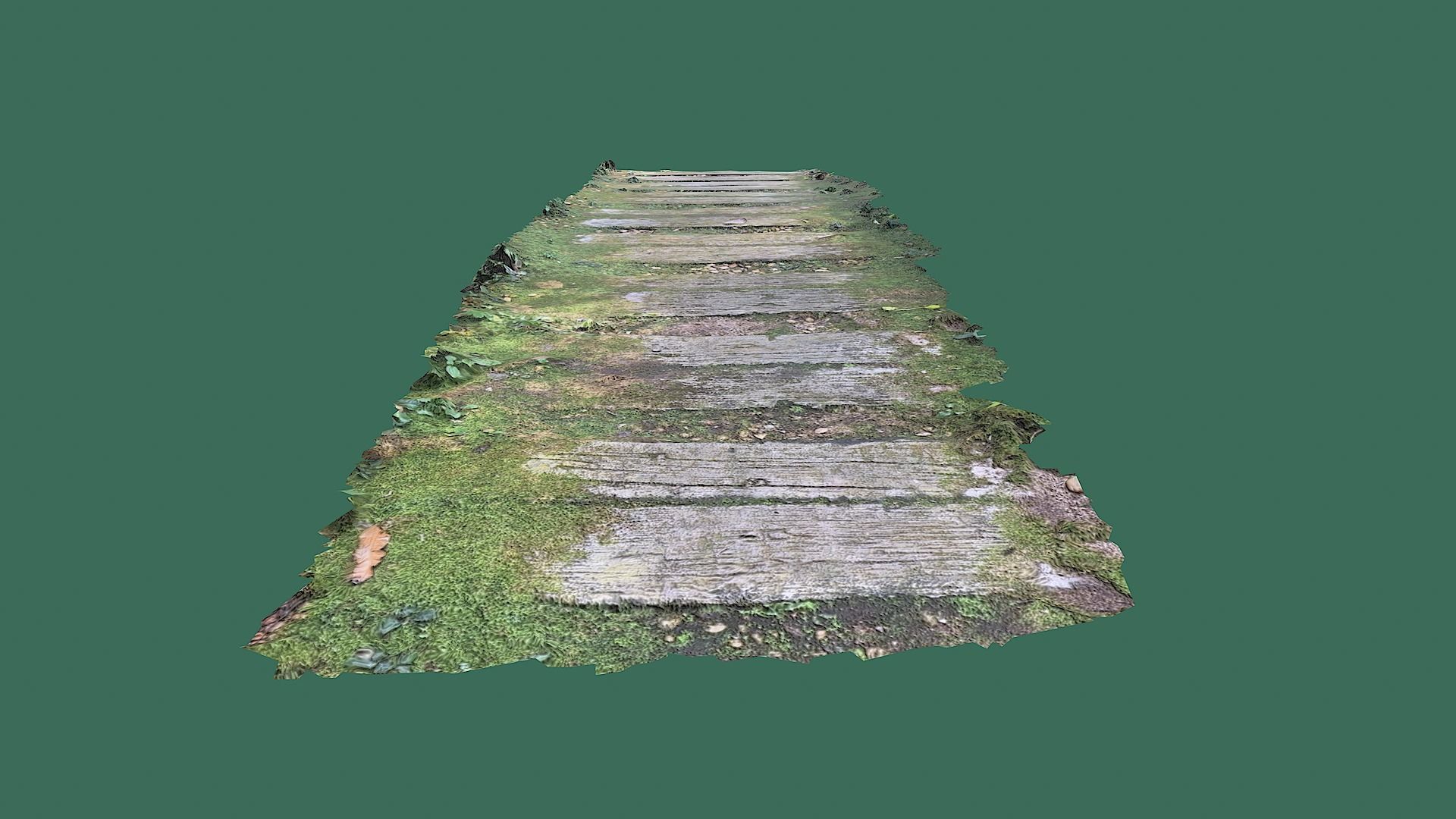 3D model Walkway with moss VR / AR / low-poly | CGTrader