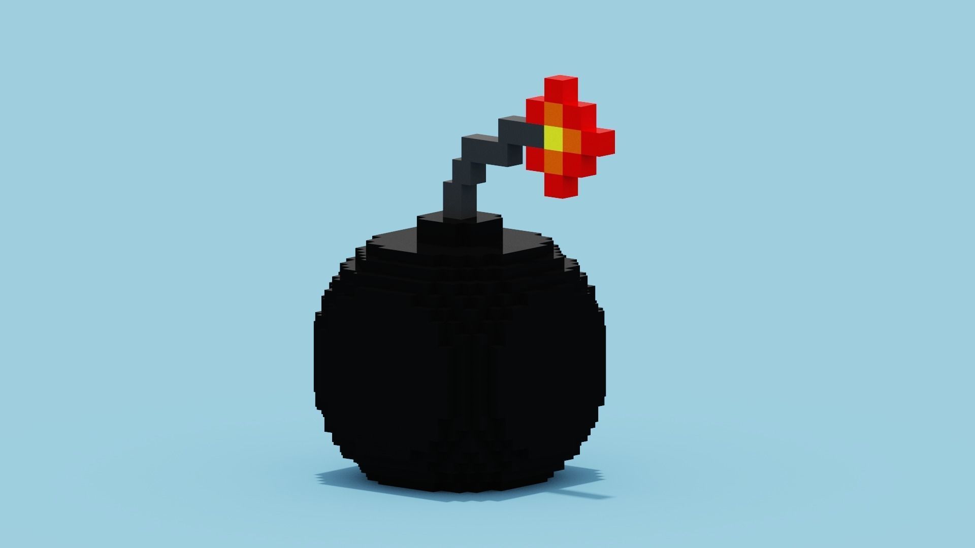 3D model Voxel Bomb VR / AR / low-poly | CGTrader