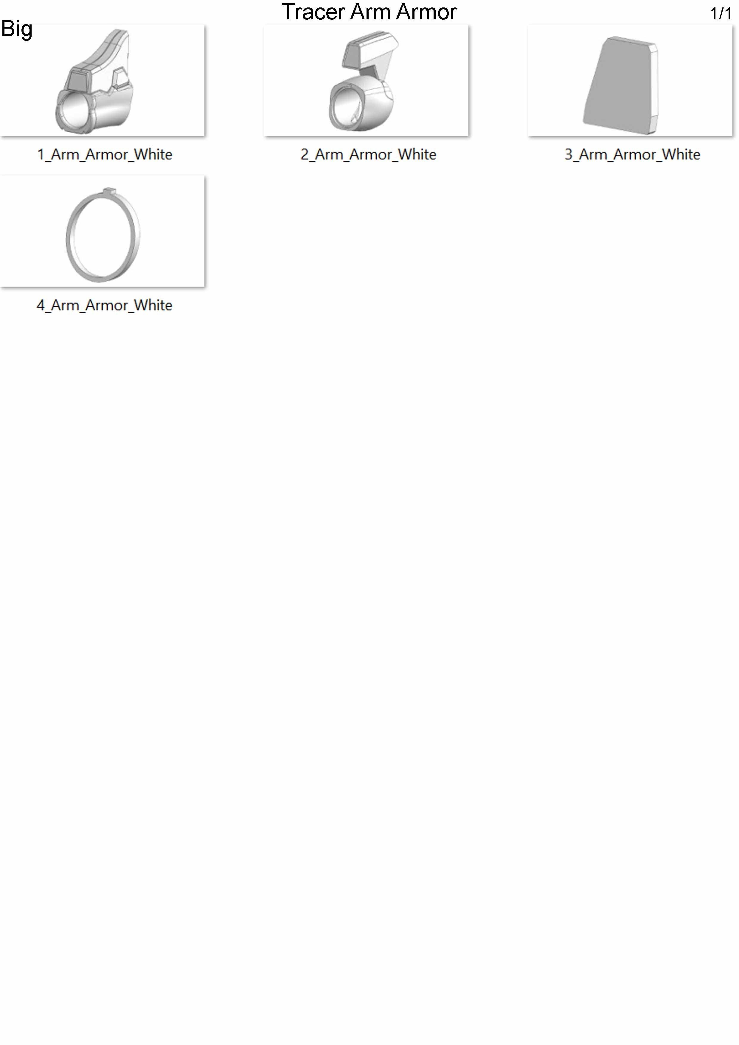 Tracer Arm Armor - Overwatch - Printable 3d model - STL files 3D model ...