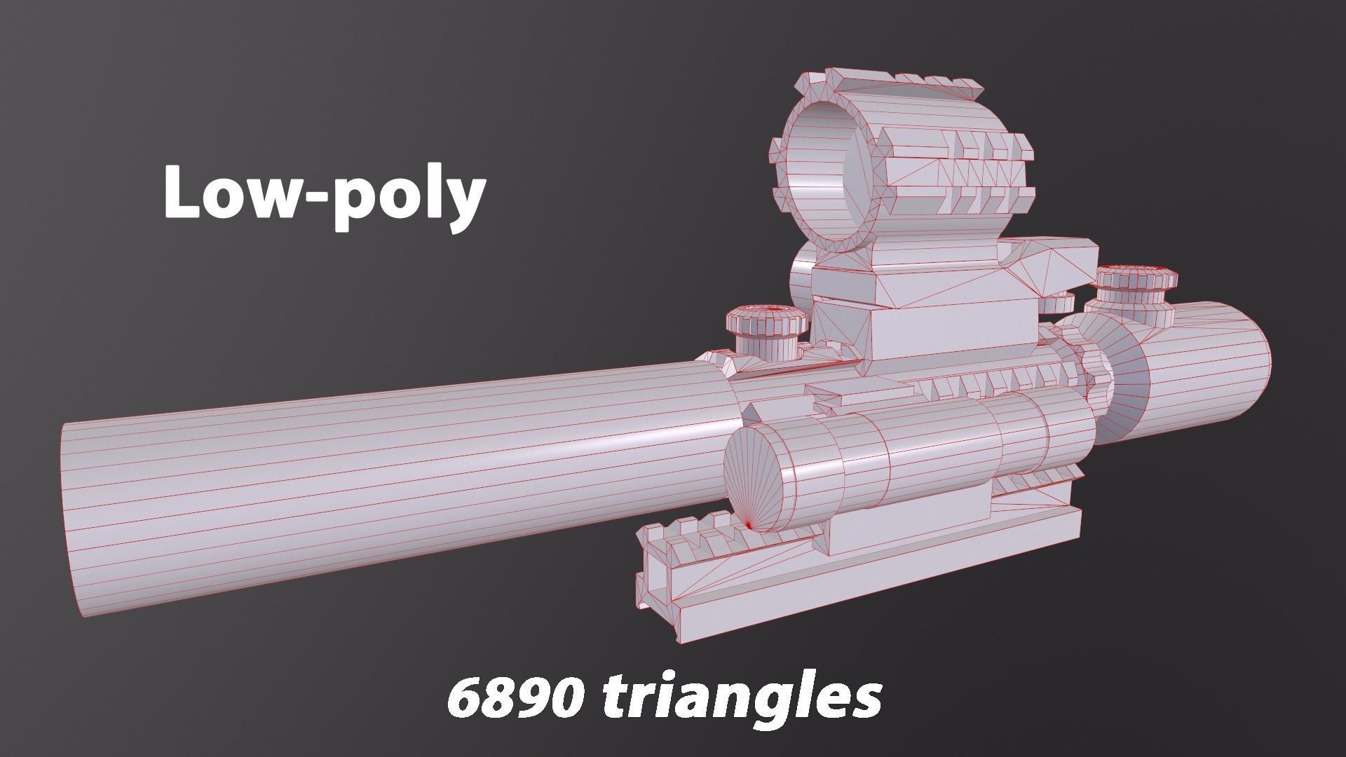 3D model RangeFinder Rifle Scope VR / AR / low-poly | CGTrader