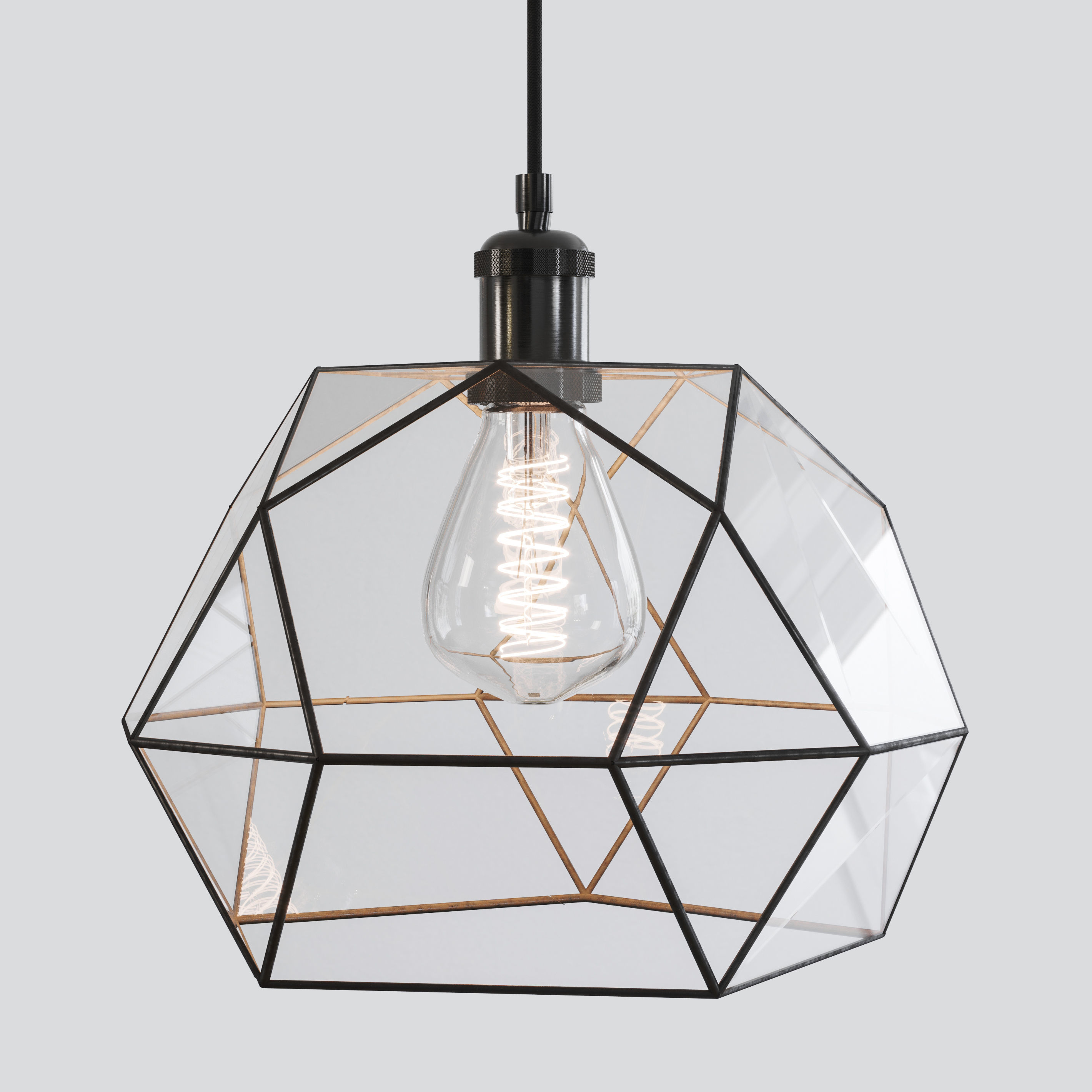 Pendant geometric glass light The Big Dome free 3D model | CGTrader