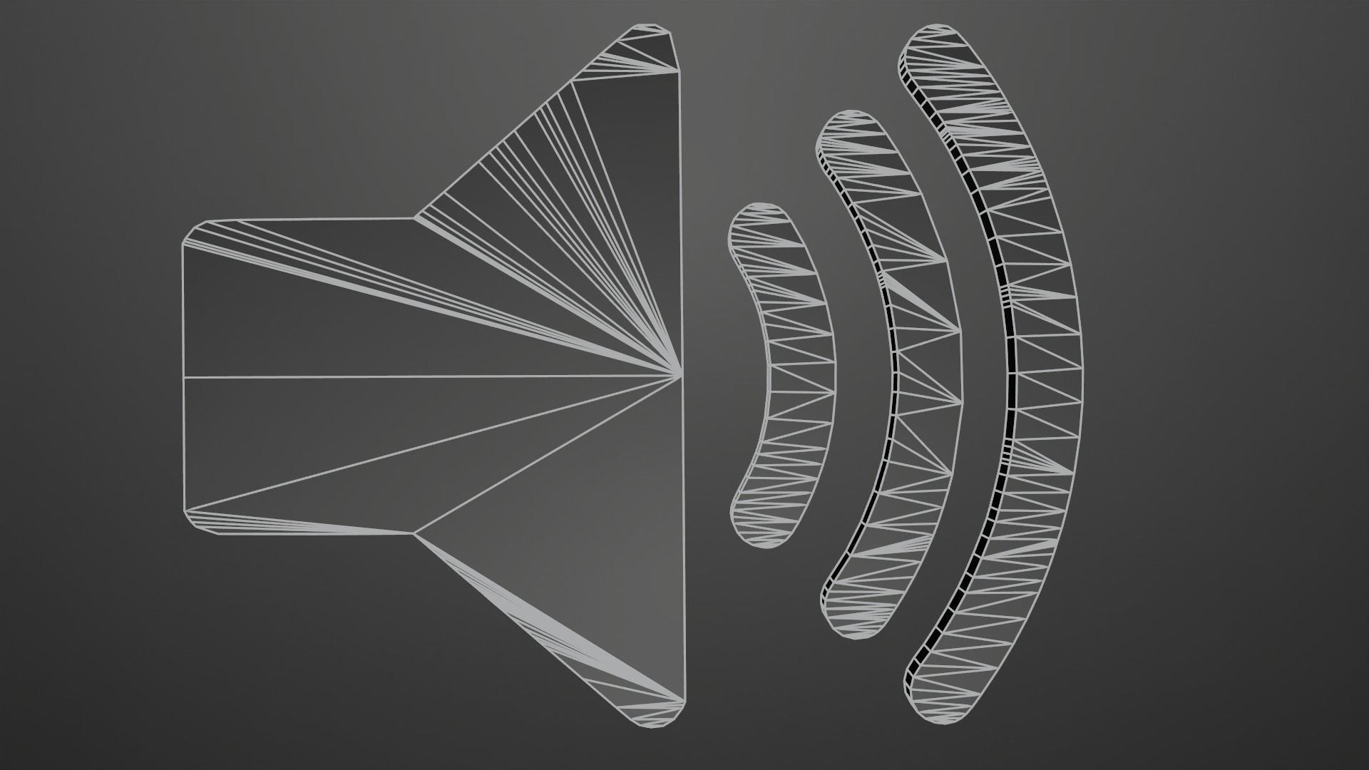 3D model Sound Icon activated VR / AR / low-poly | CGTrader