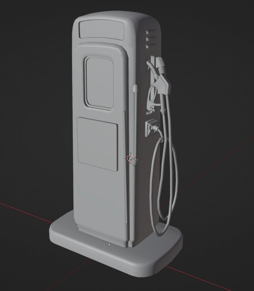 3D model Gas Pump Low Poly VR / AR / low-poly | CGTrader