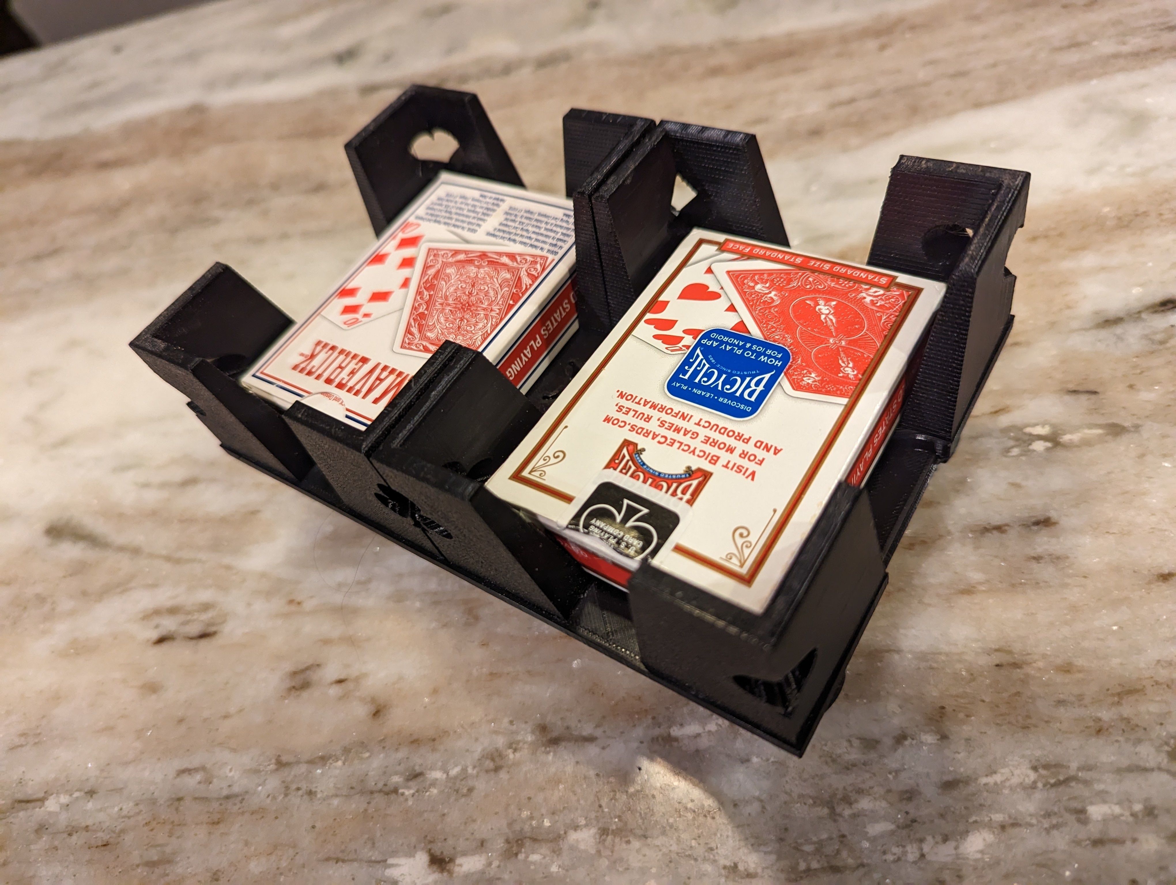 Playing Card Tray with Caster Wheels 3D model 3D printable | CGTrader