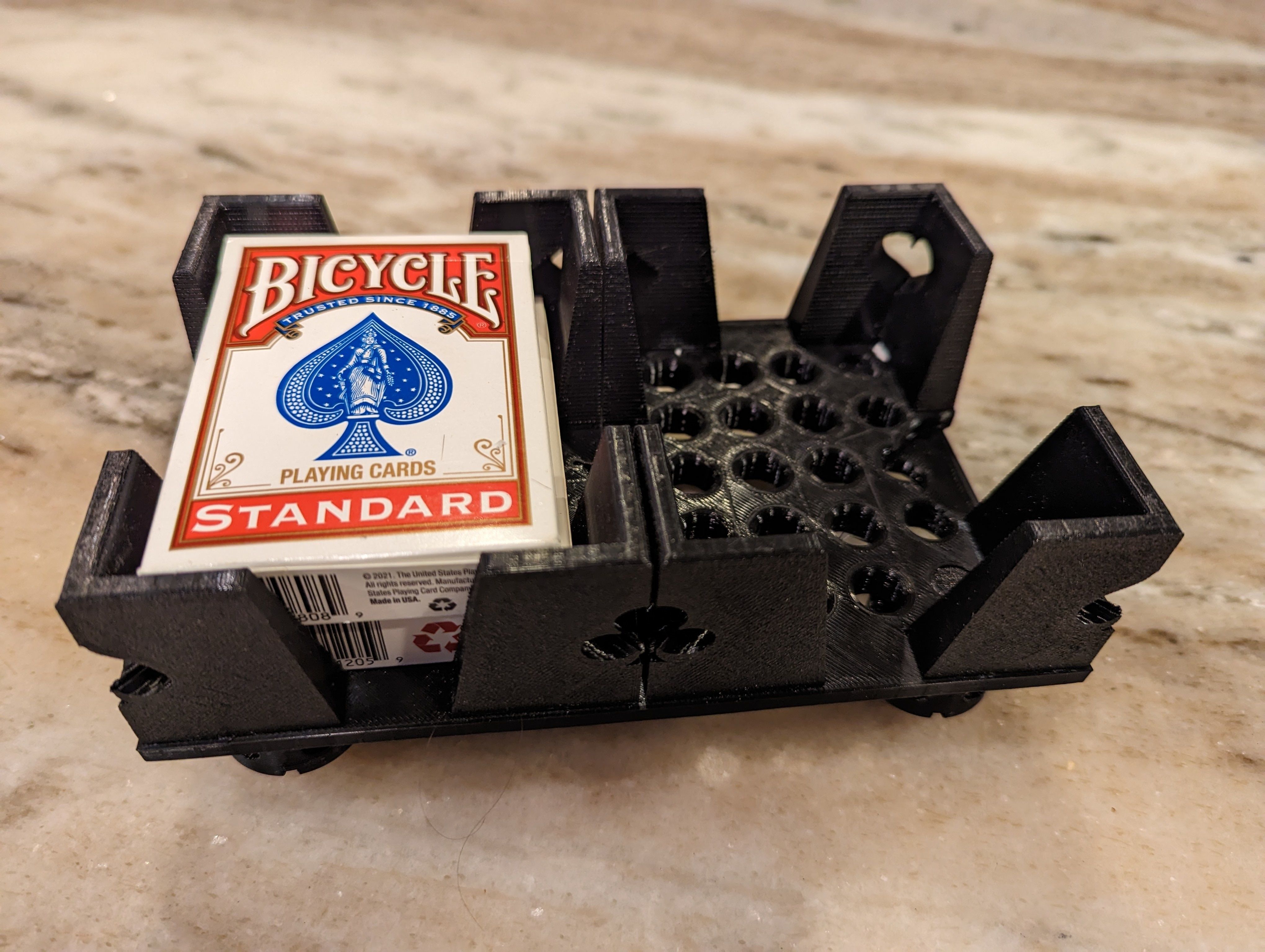 Playing Card Tray with Caster Wheels 3D model 3D printable | CGTrader