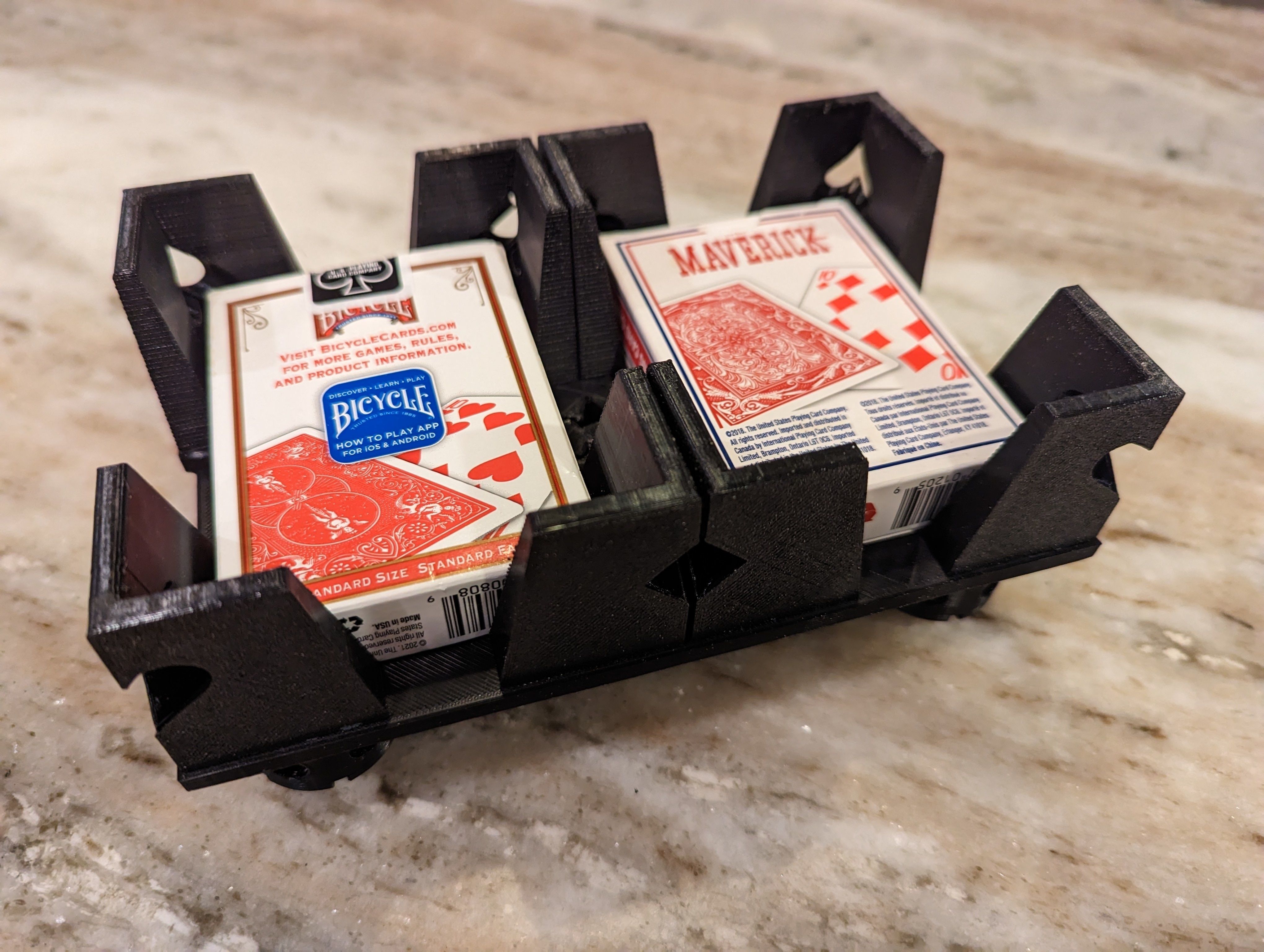 Playing Card Tray with Caster Wheels 3D model 3D printable | CGTrader