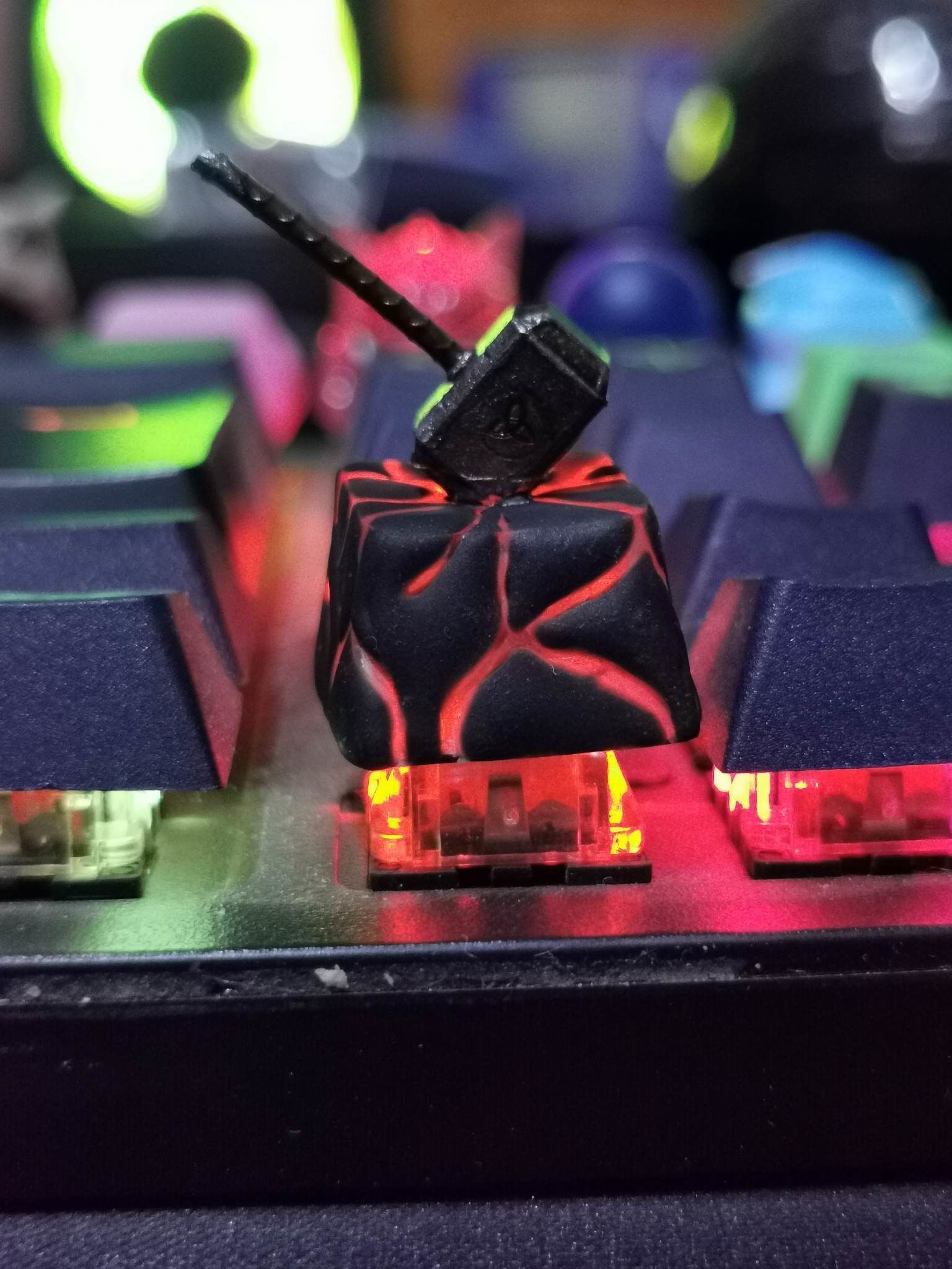 Keycap mjolnir thor 3D model 3D printable | CGTrader