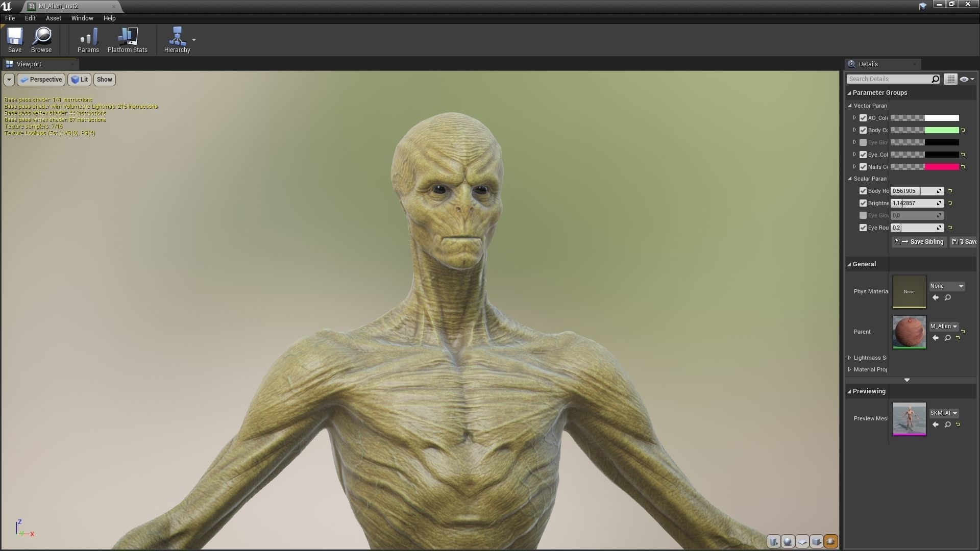3D model Alien Visitor VR / AR / low-poly | CGTrader