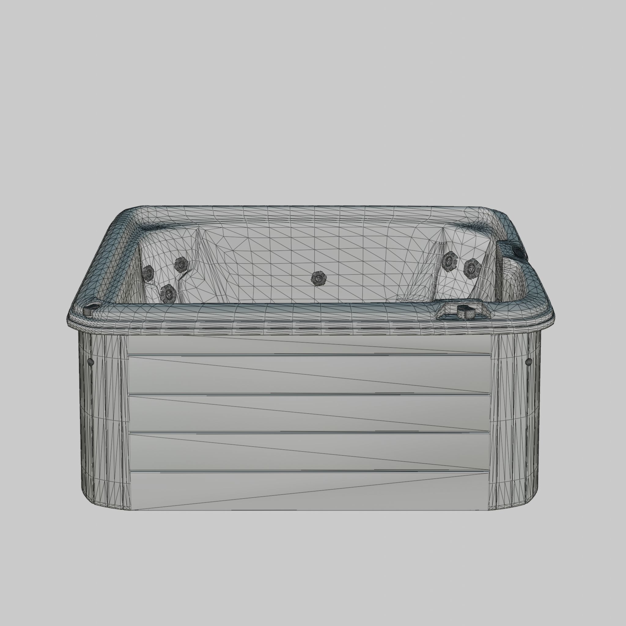 3D model 3D model of Hot Tub Jacuzzi Nordic Spas Escape MS VR / AR ...