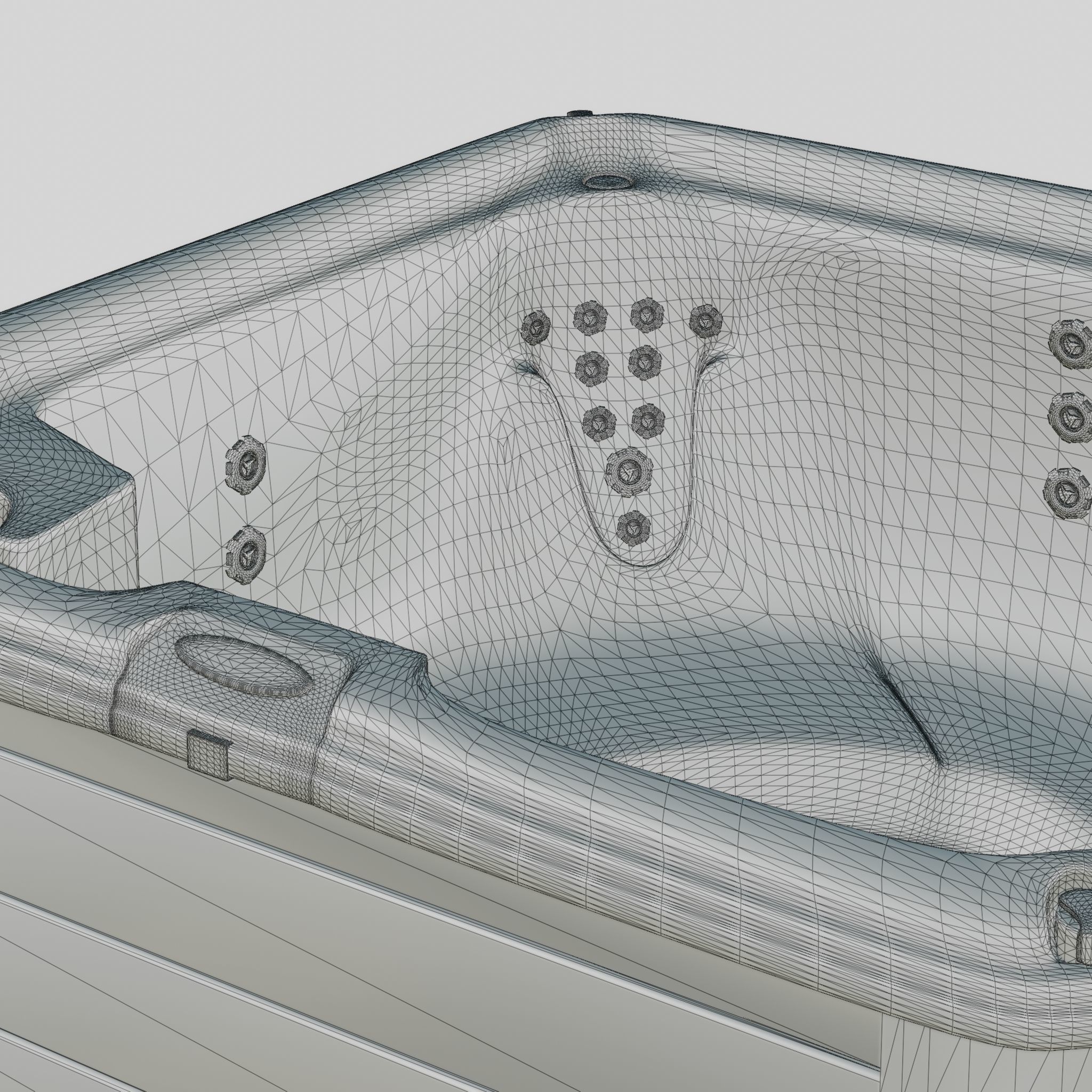 3D model 3D model of Hot Tub Jacuzzi Nordic Spas Escape SE VR / AR ...