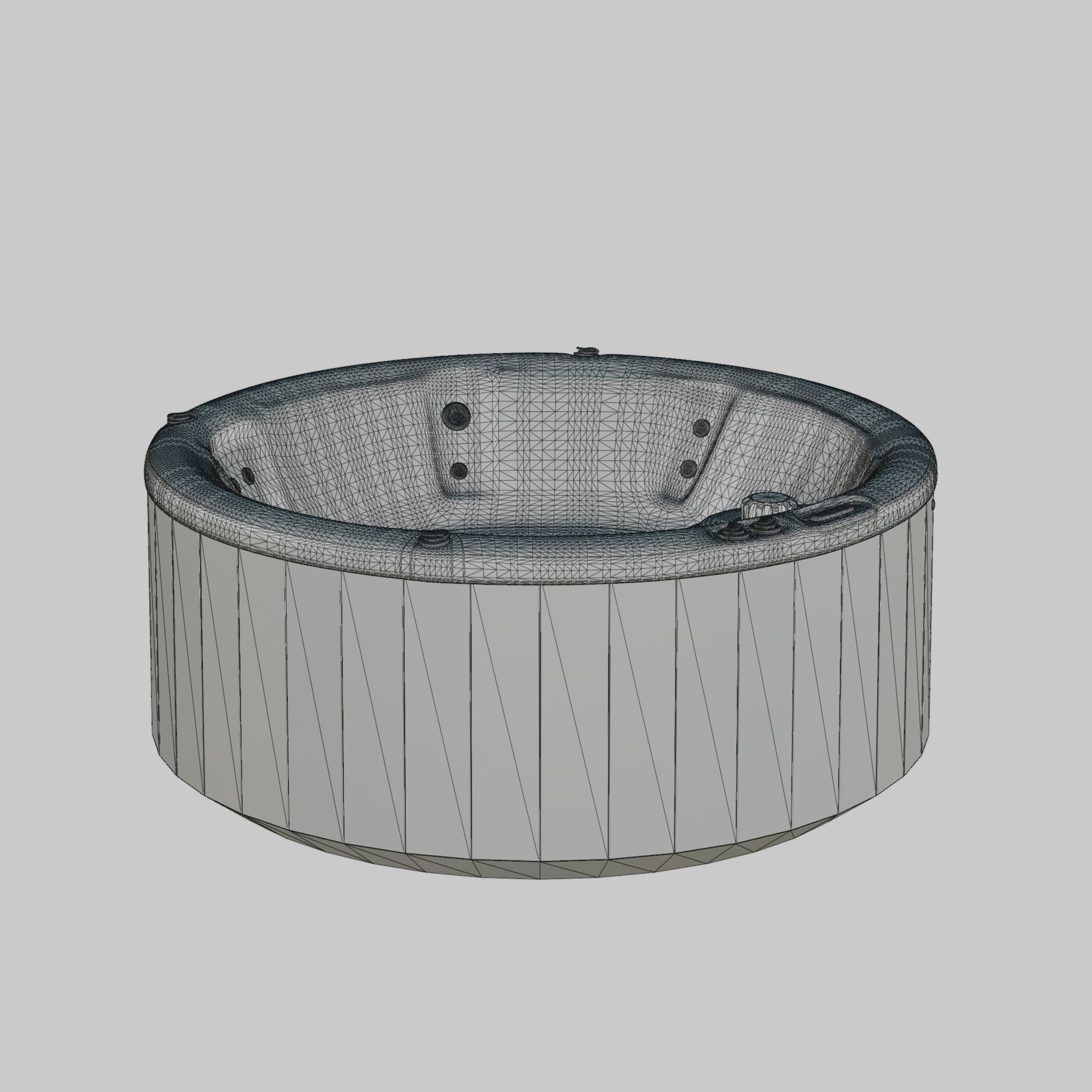3D model 3D model of Hot Tub Jacuzzi Nordic Spas Crown All-In-110V VR ...