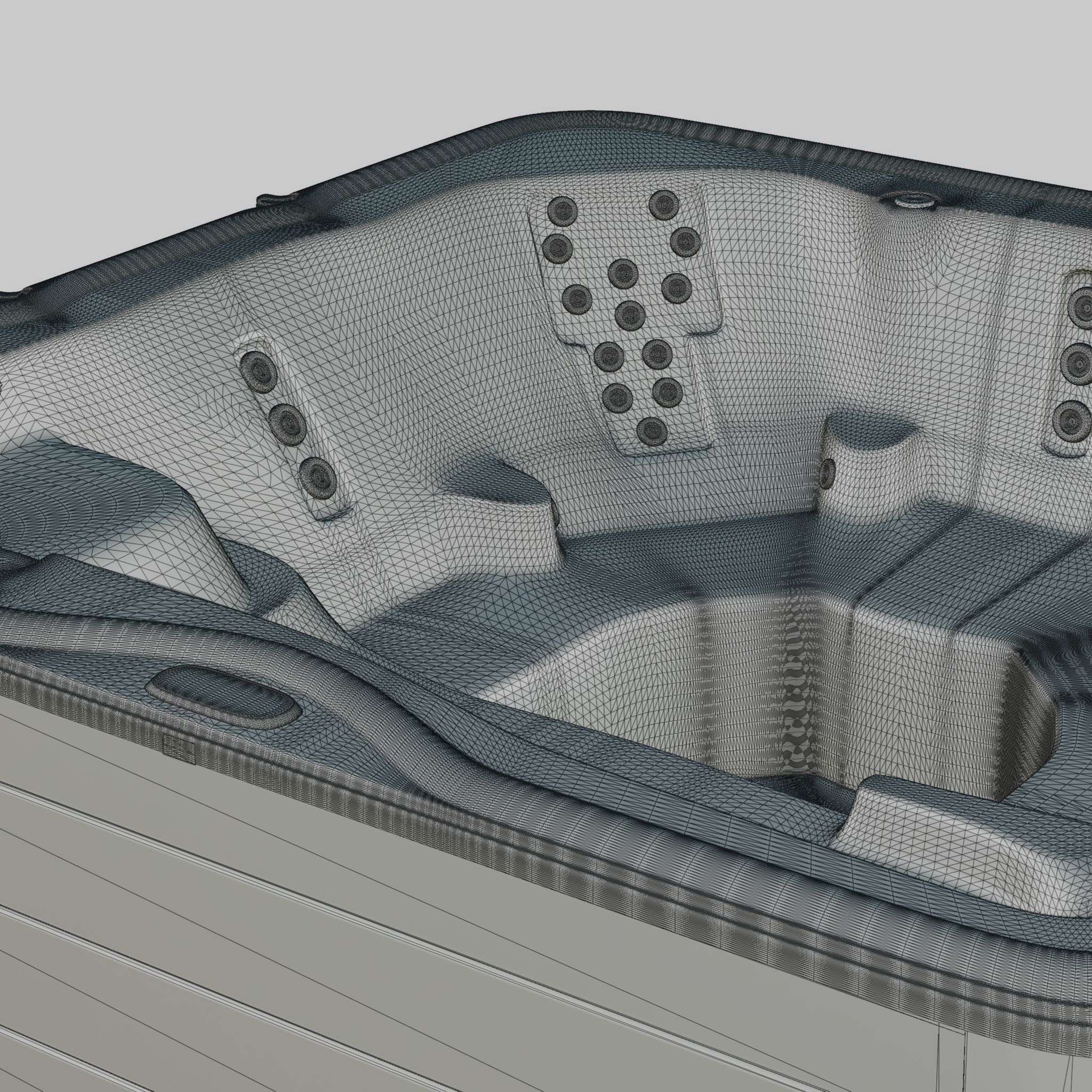 3D model 3D model of Hot Tub Jacuzzi Nordic Spas Encore LS VR / AR ...