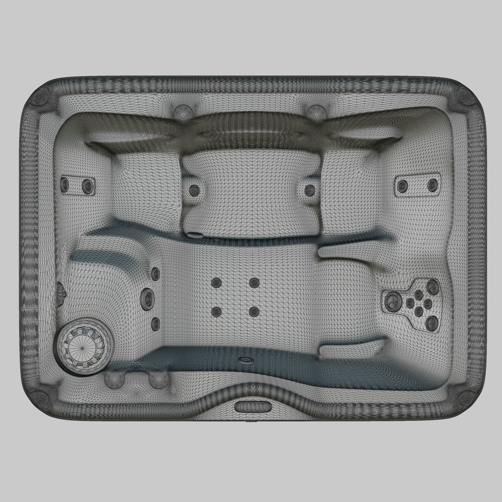 3D model 3D model of Hot Tub Jacuzzi Nordic Spas Stella MS VR / AR ...