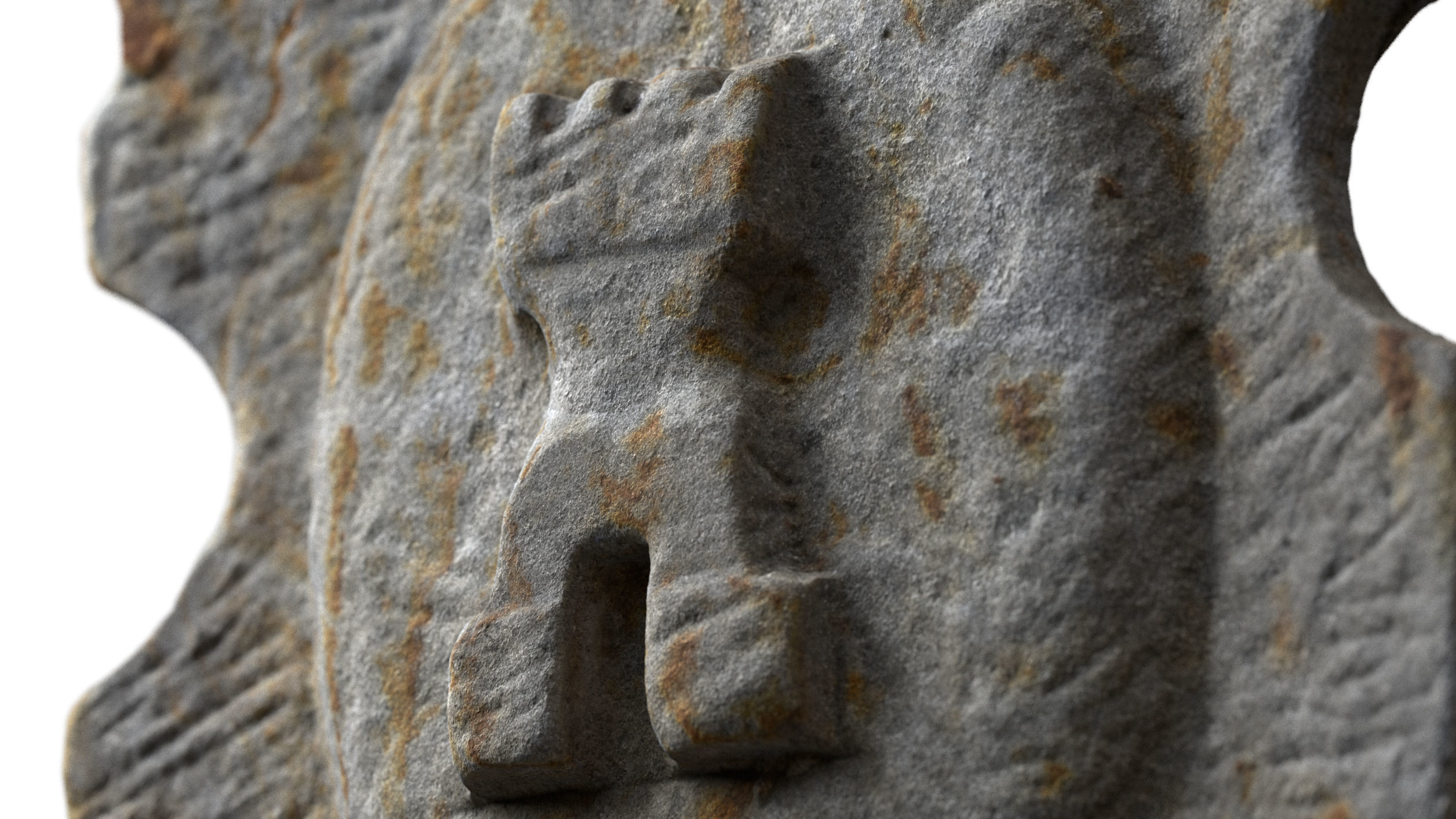 Medieval relief stone carving decoration 3D model | CGTrader