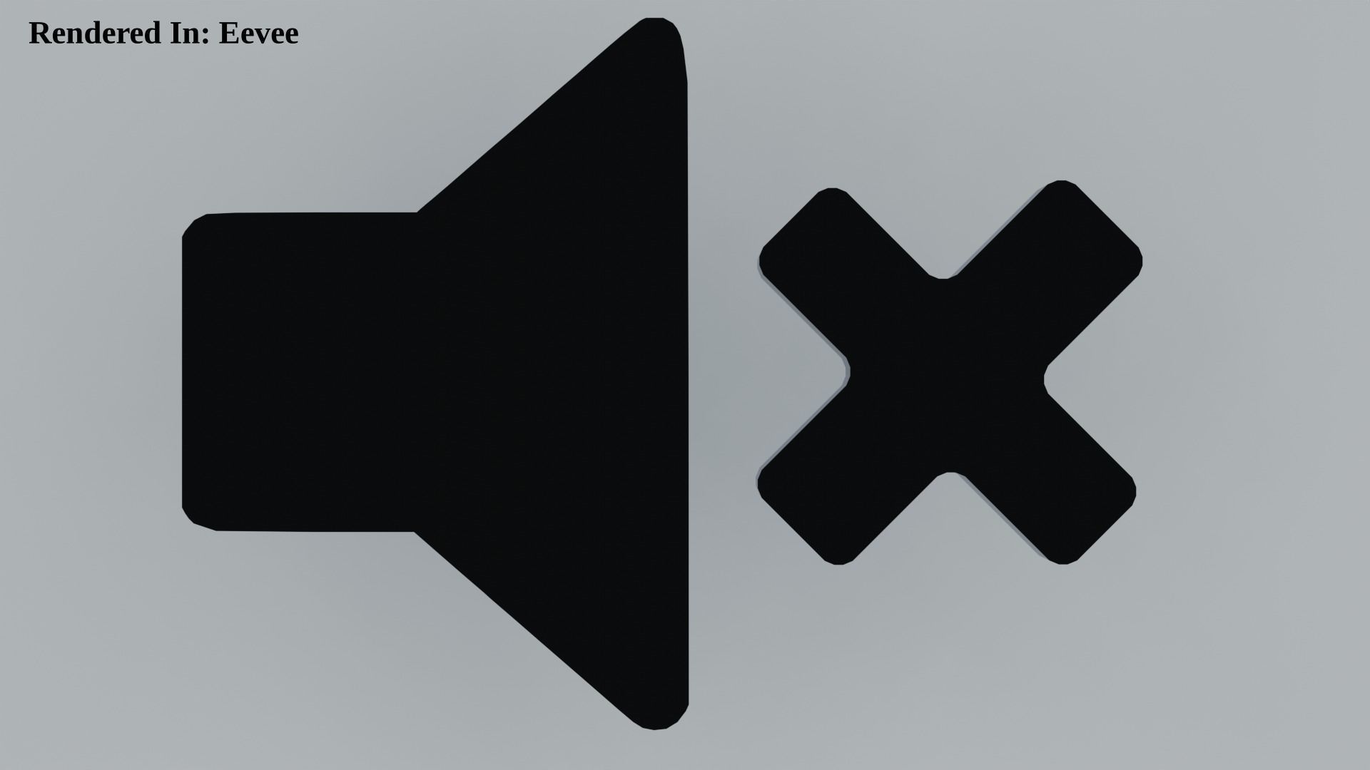 3D model Sound Muted Icon Emoji VR / AR / low-poly | CGTrader