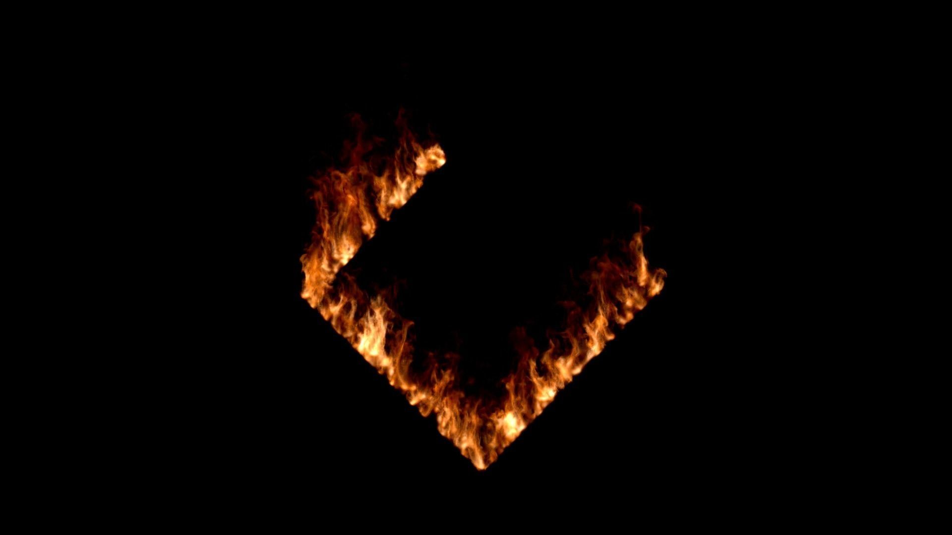 fire window burning square 3D model animated | CGTrader