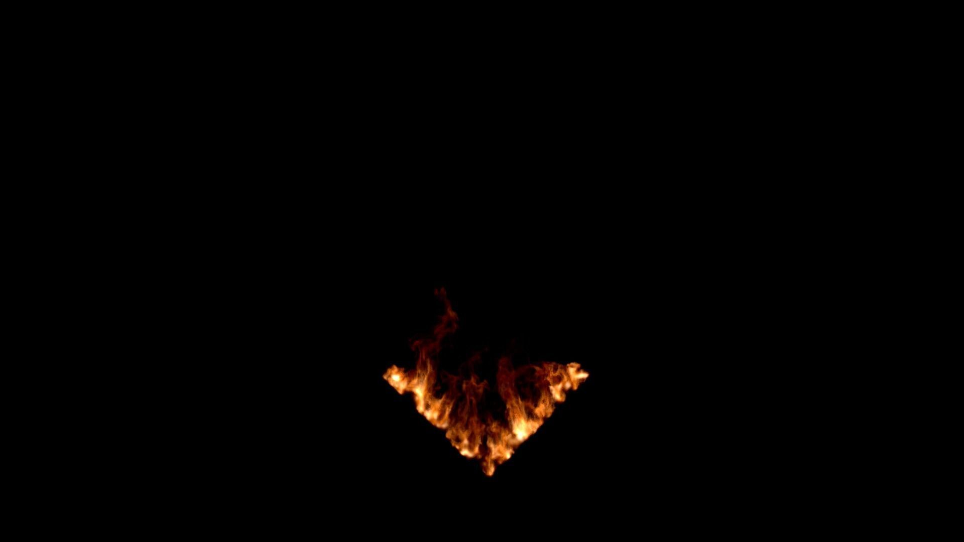 fire window burning square 3D model animated | CGTrader