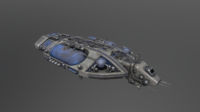 Cargo-Ship-Type-5 spaceship 3D model | CGTrader