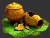 3D model Stylized Digital Handpainted Jug prop Game-ready Low-poly VR ...